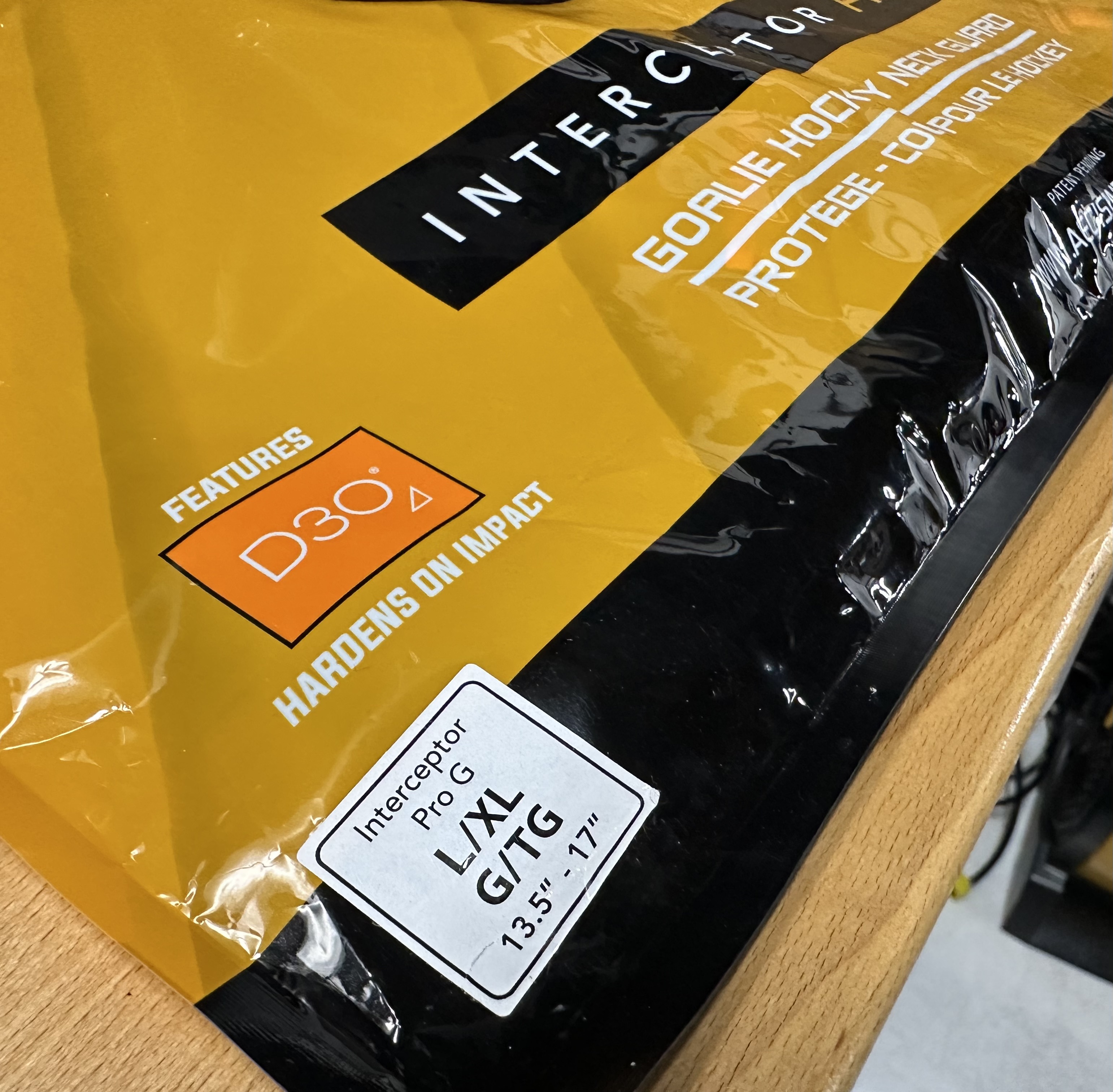 Used L/XL Aegis D30 Interceptor Pro-G Neck Guard | SidelineSwap