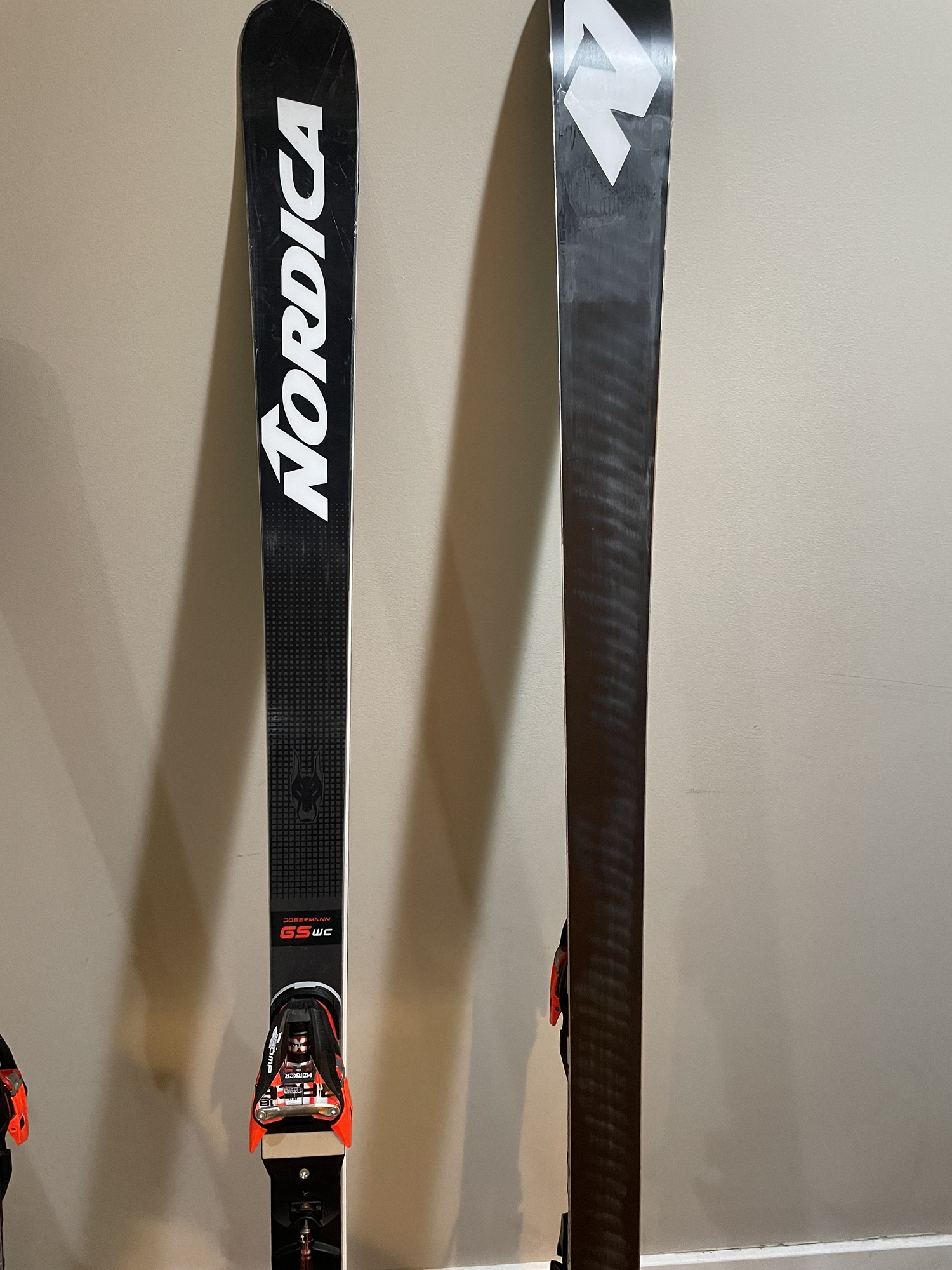Used 2022 Racing With Bindings Max Din 18 Dobermann GS WC Skis | SidelineSwap