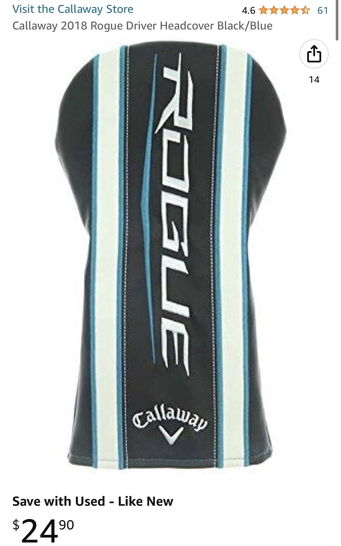 Callaway rogue head cover | SidelineSwap
