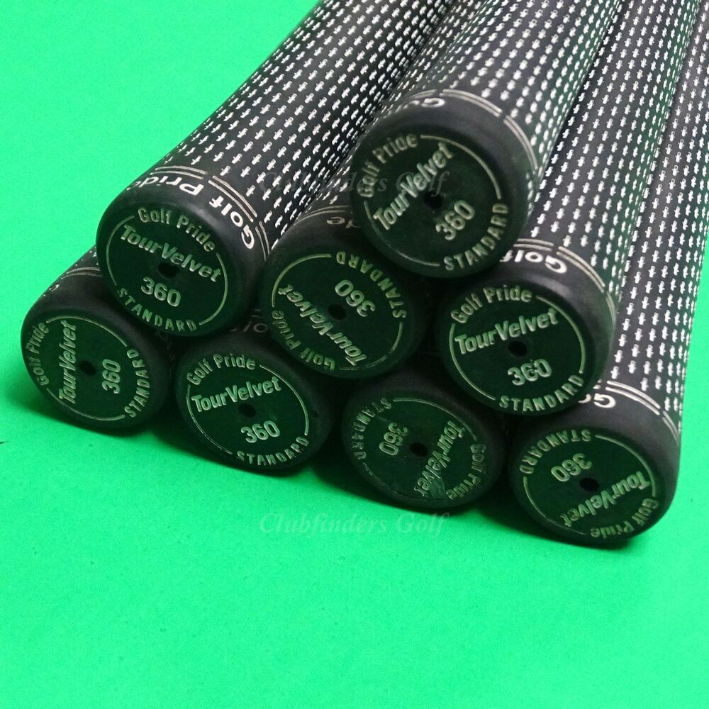 Golf Pride Tour Velvet 360 Standard Black/White Pulled Iron/Wood Grips ...