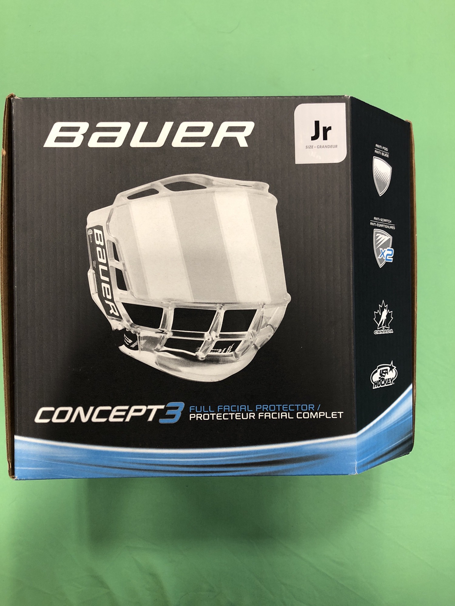 Used Medium Bauer Concept 3 Full Shield Cages, Visors & Shields Shield ...