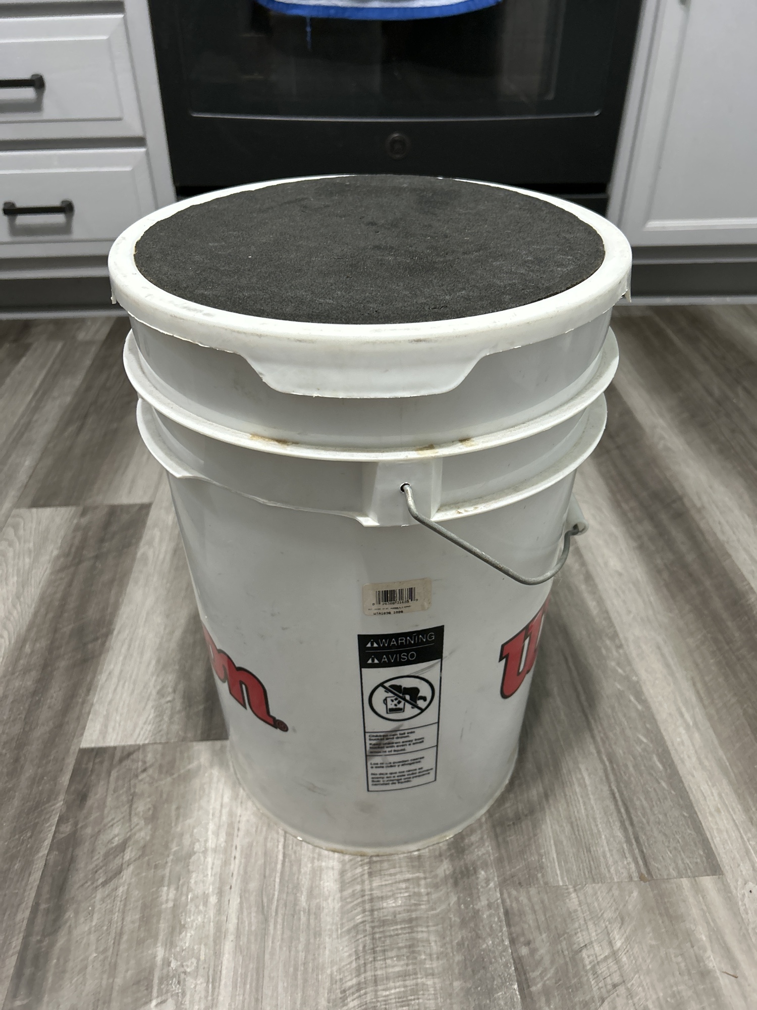 Wilson baseball bucket with padded lid and 24 leather baseballs ...