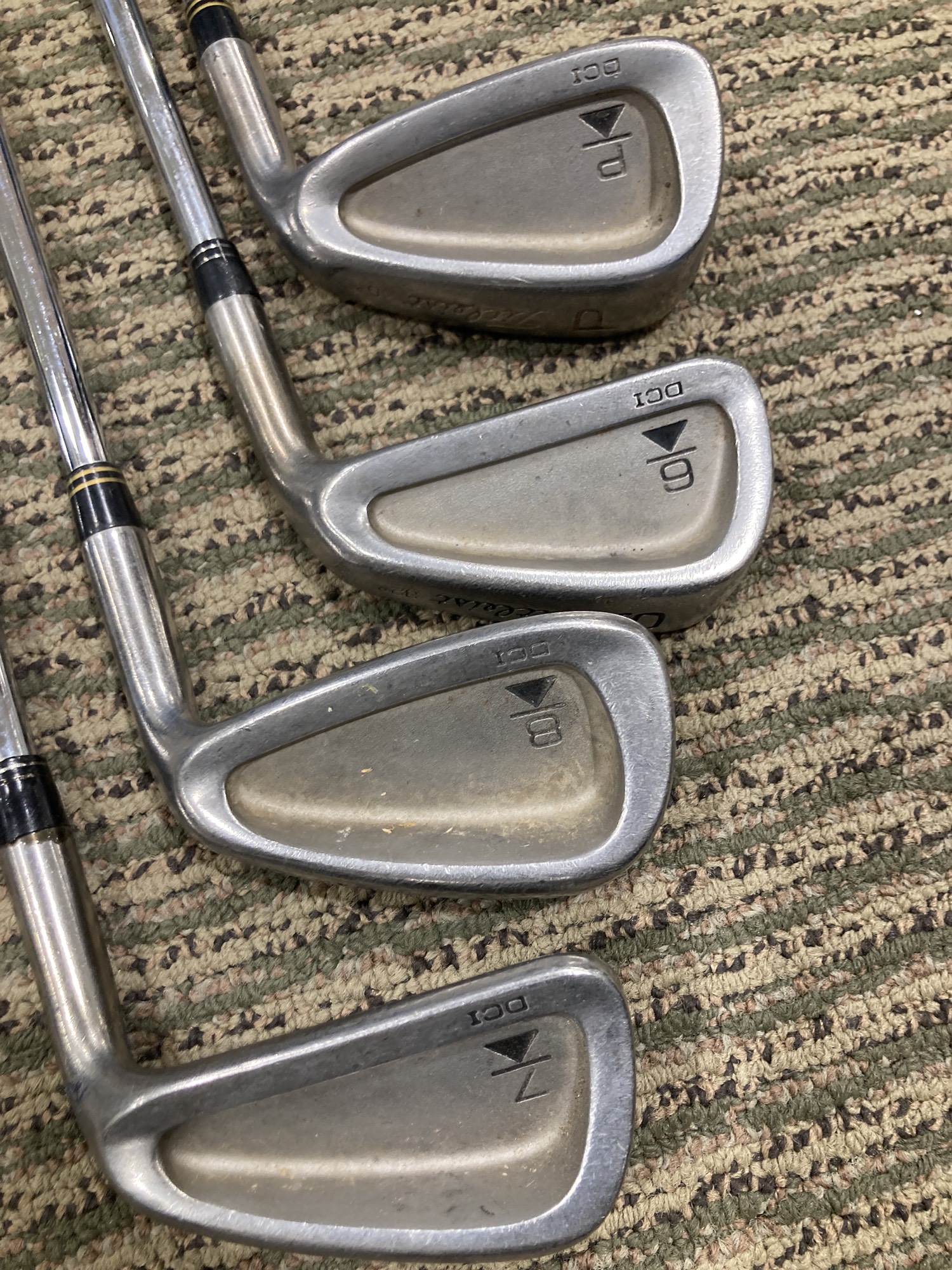 Used Men's Titleist DCI Black Right Iron Set Stiff Steel | SidelineSwap