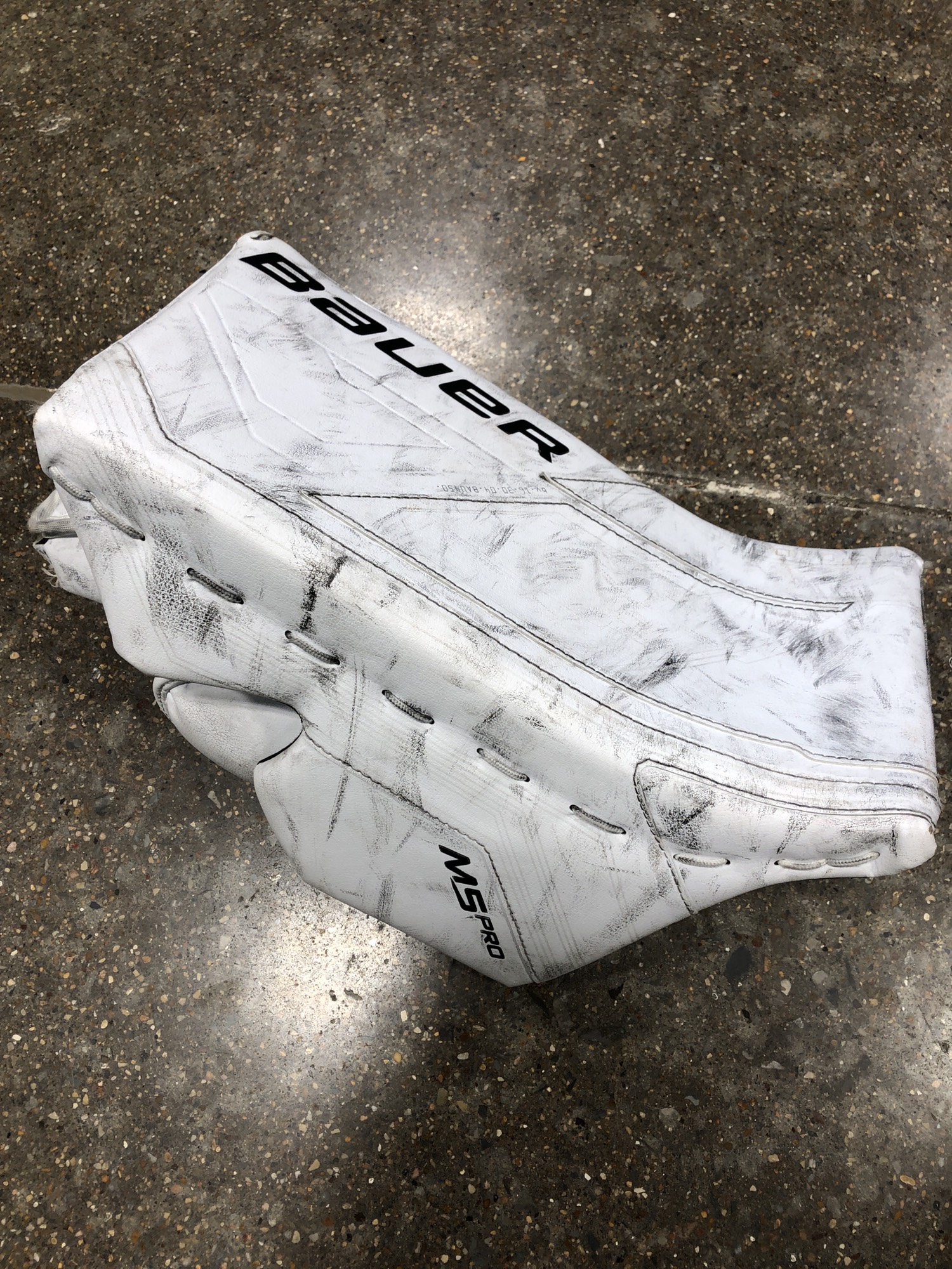 Used Bauer M5 Pro Regular Goalie Gloves & Blockers Retail | SidelineSwap