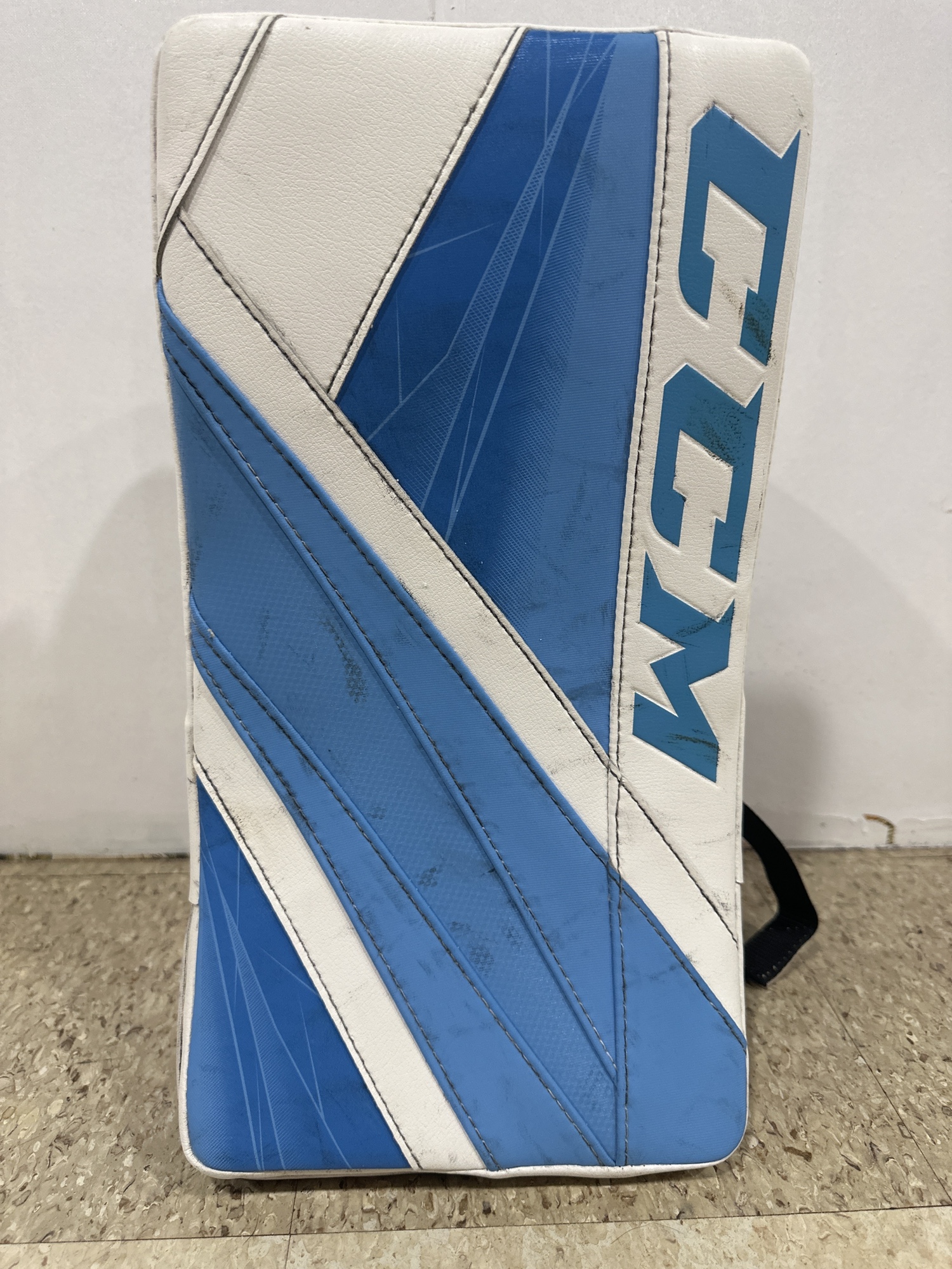 CCM EFlex 5 Pro Senior Blocker Goalie- Blue & White | SidelineSwap