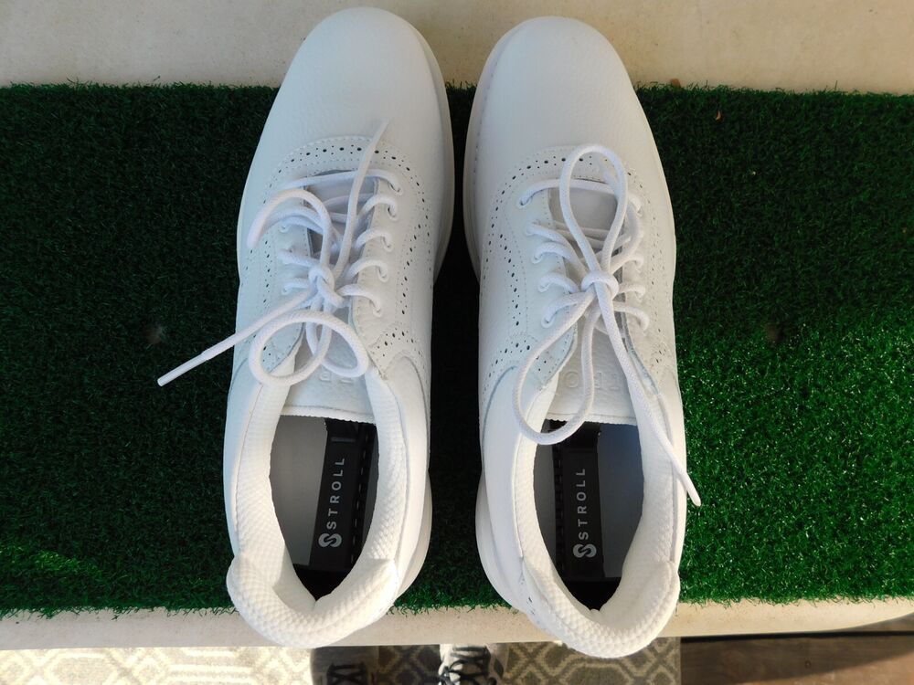 Stroll Golf Promenade -White/White Spineless Golf Shoe - ll.5M - NEW ...