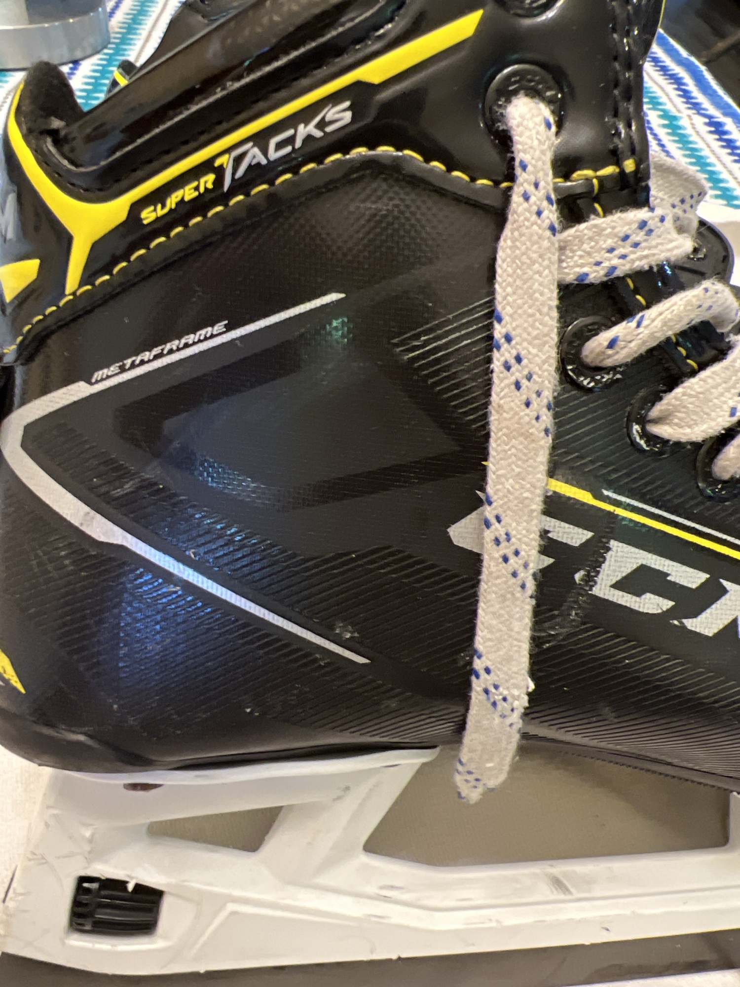 CCM Supertacks 9380 goalie skates with STEP Blacksteel Blades ...