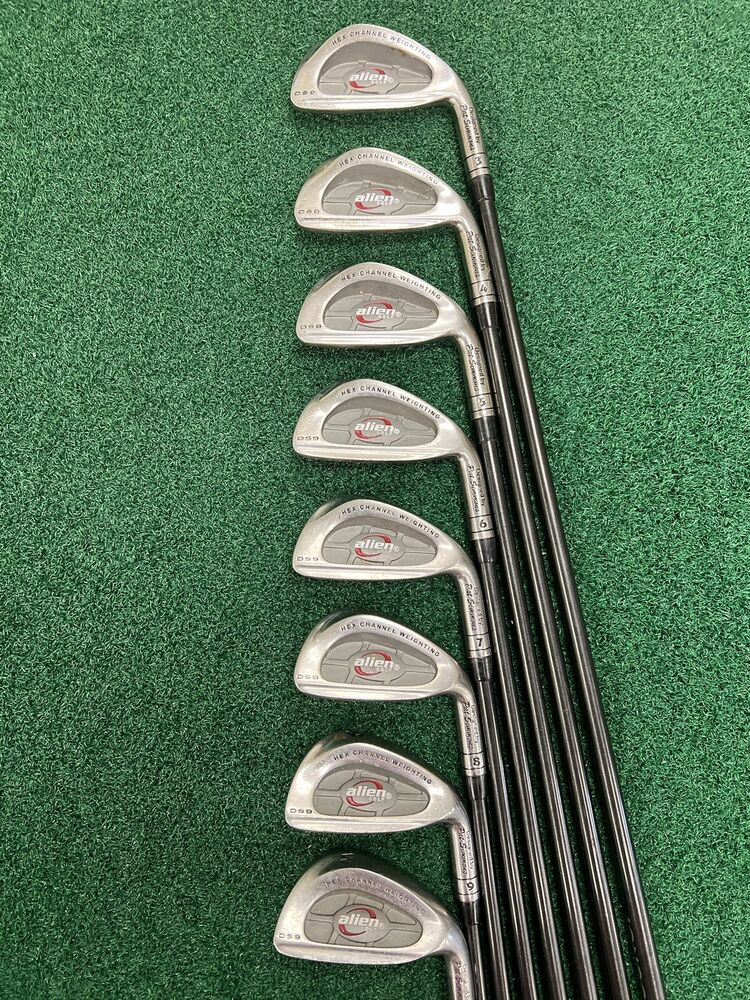 ALIEN DS9 Complete Iron Set 3-PW Men's Right Hand Regular Flex Graphite ...