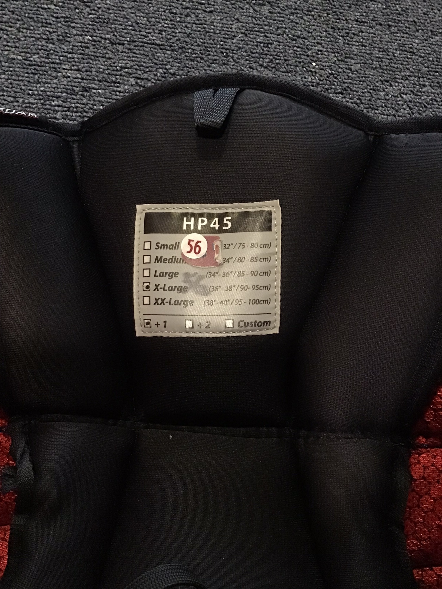 Used Colorado Avalanche Pro Stock CCM HP45 Senior XL #56 Macdermid ...