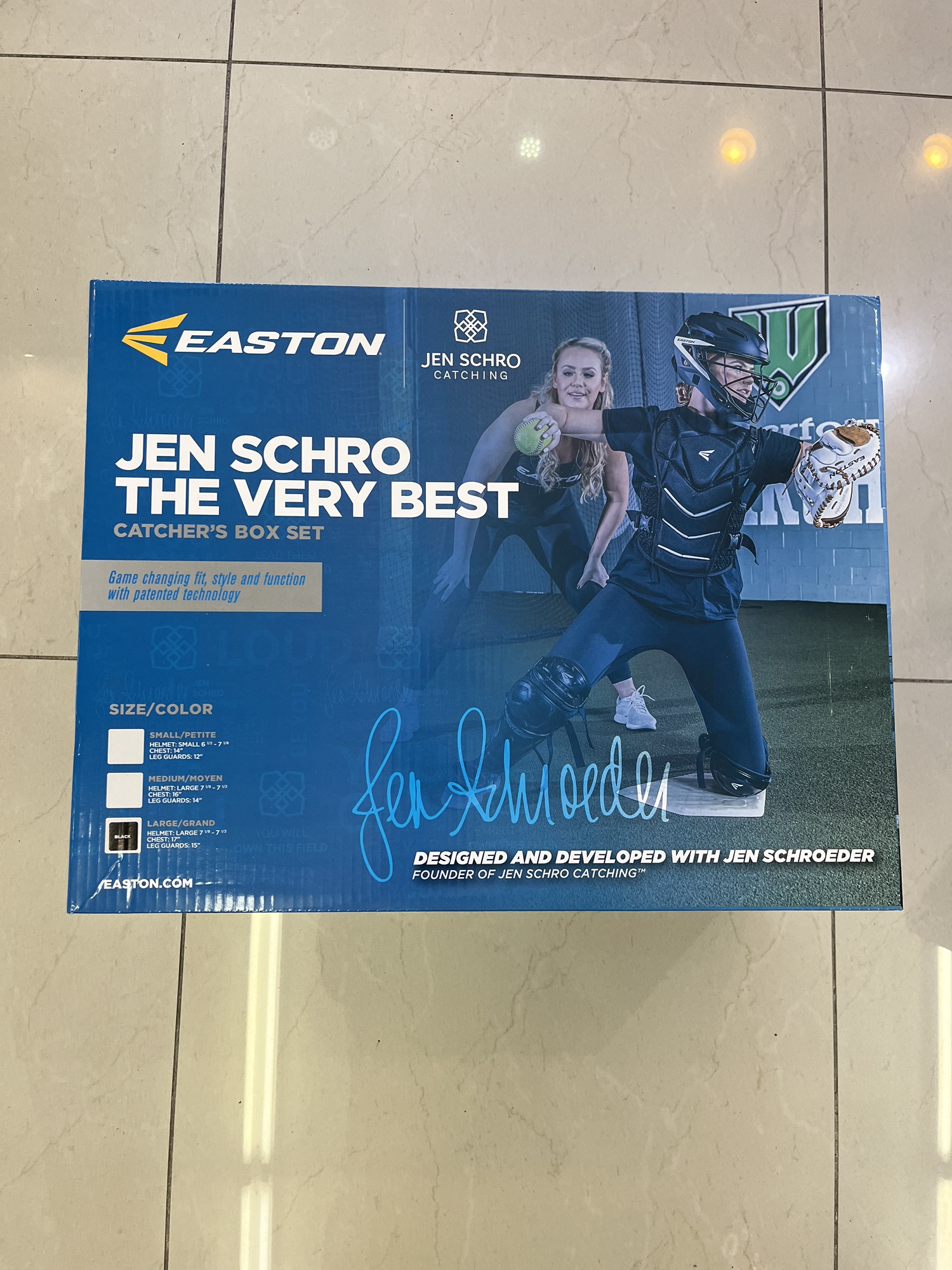 New Easton Fastpitch Jen Schro The Very Best Black Catchers Gear Size ...