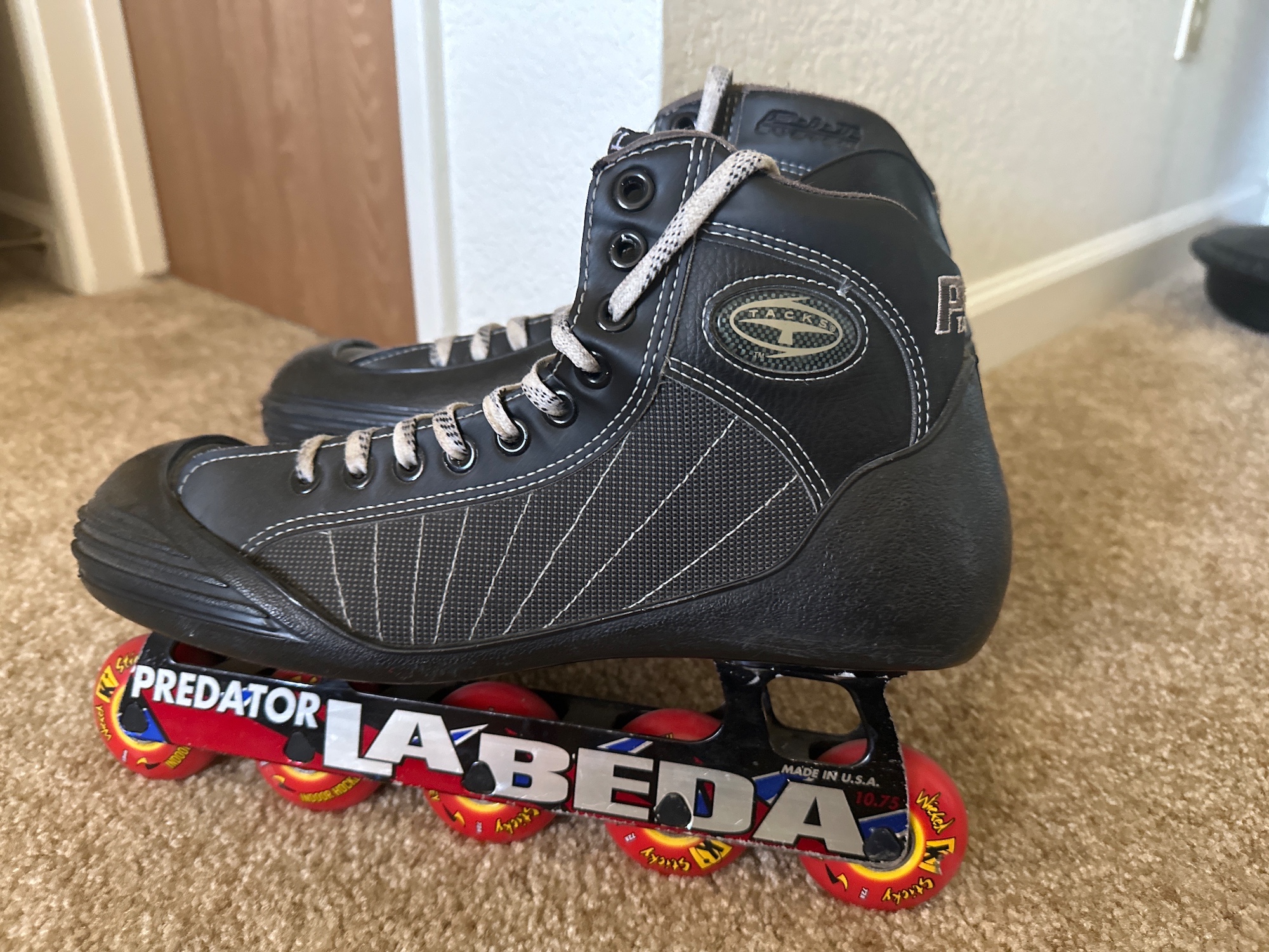 CCM Pro Tacks Inline Goalie Skates Size 10.0 D - Labeda Predator ...