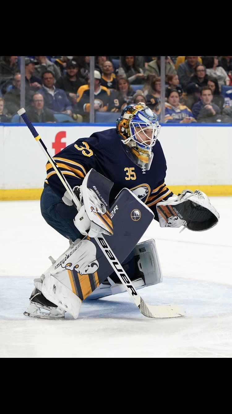 Linus Ullmark Buffalo Sabres Pro Return Bauer 2S Pro Leg Pads ...