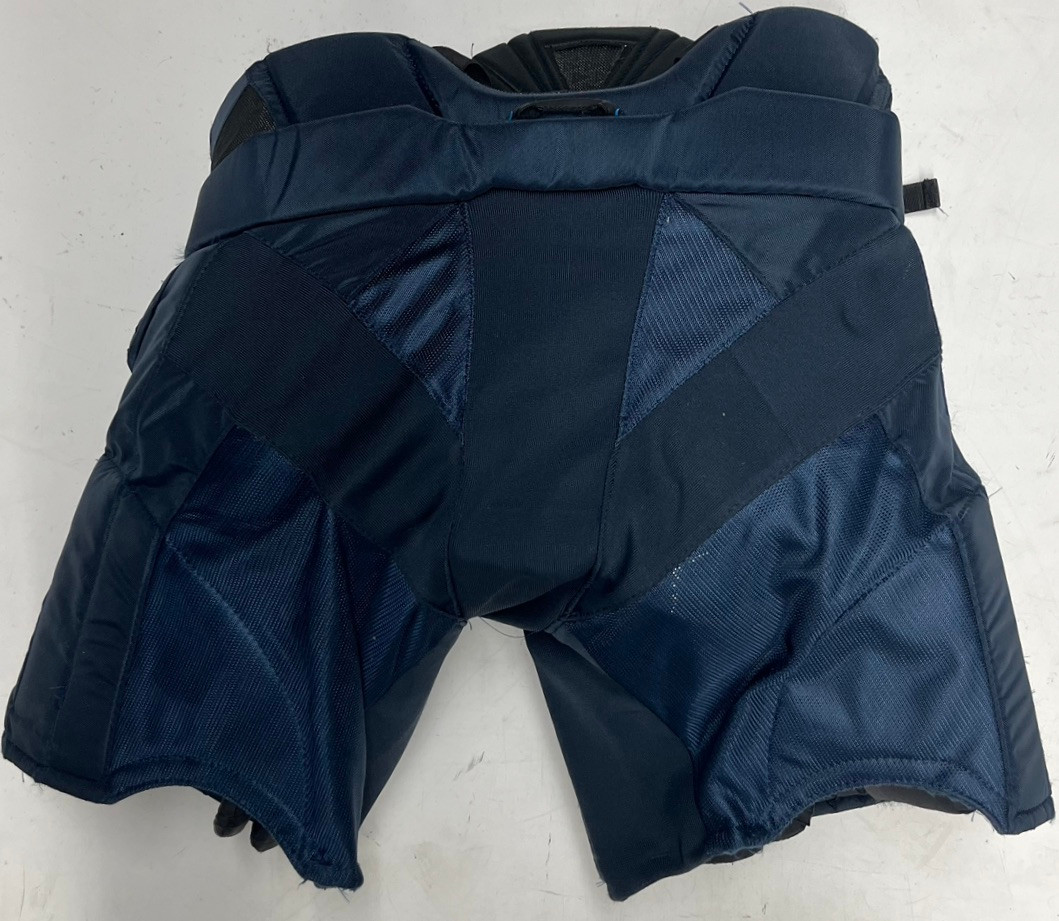 NIKE CUSTOM PRO HOCKEY GOALIE PANTS MEDIUM PRO STOCK NAVY BLUE USED ...