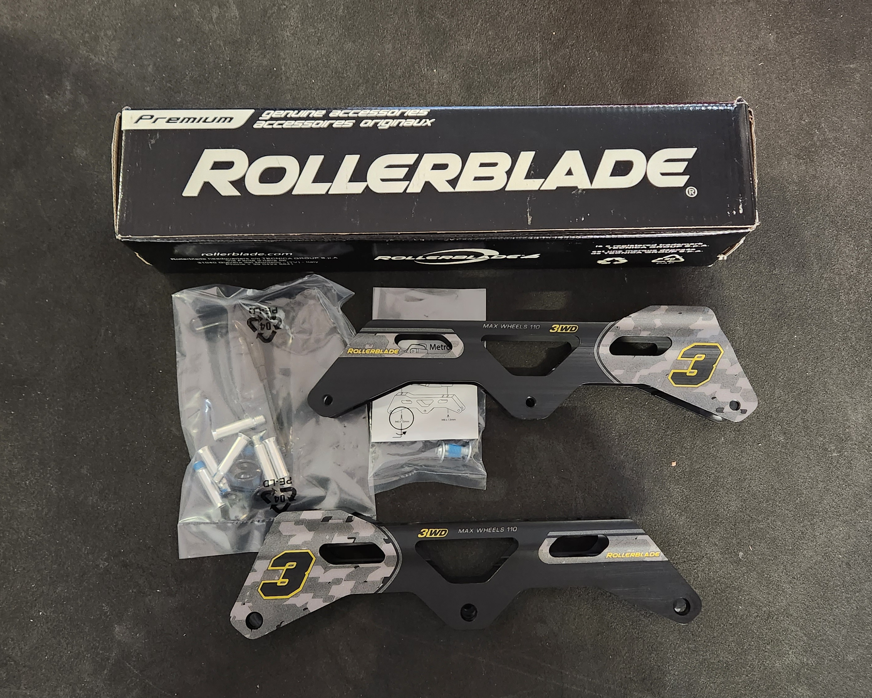 New Premium Rollerblade 3WD Frame 110 Chassis (067V0500100) | SidelineSwap