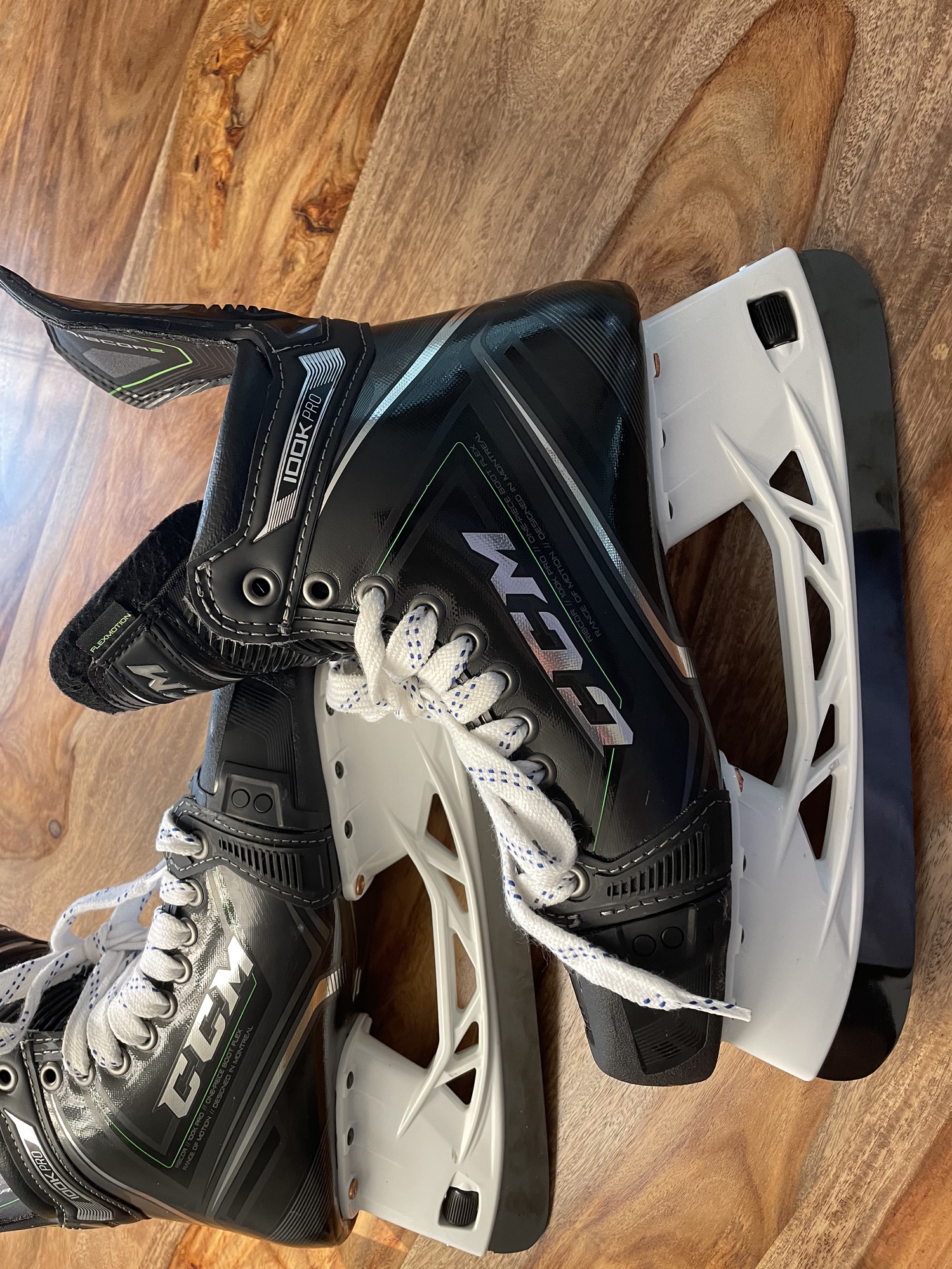 Used CCM Regular Width Size 7.5 RibCor 100k Pro Hockey Skates ...