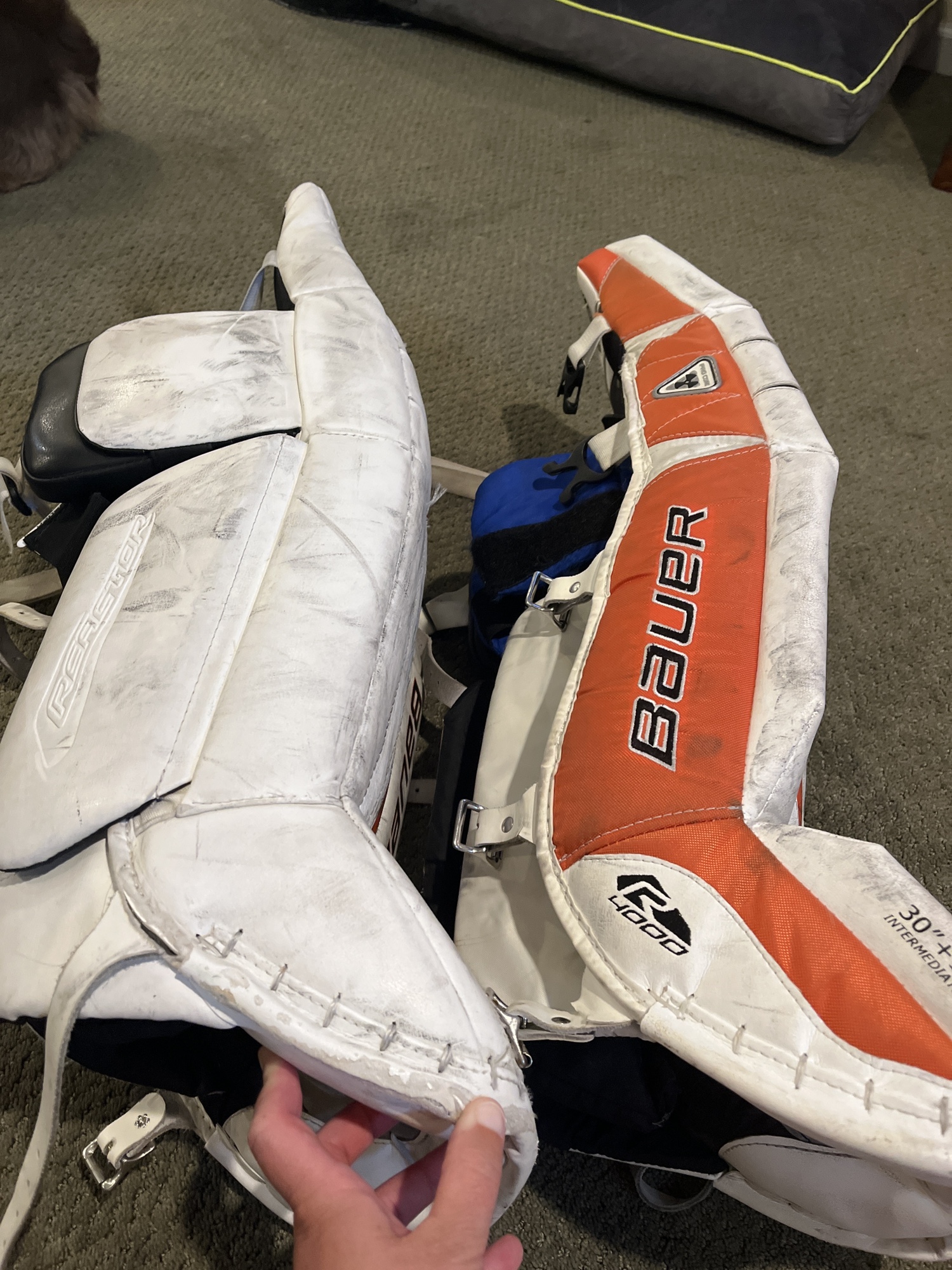 30+1 Bauer Reactor 4000 Goalie Leg Pads | SidelineSwap