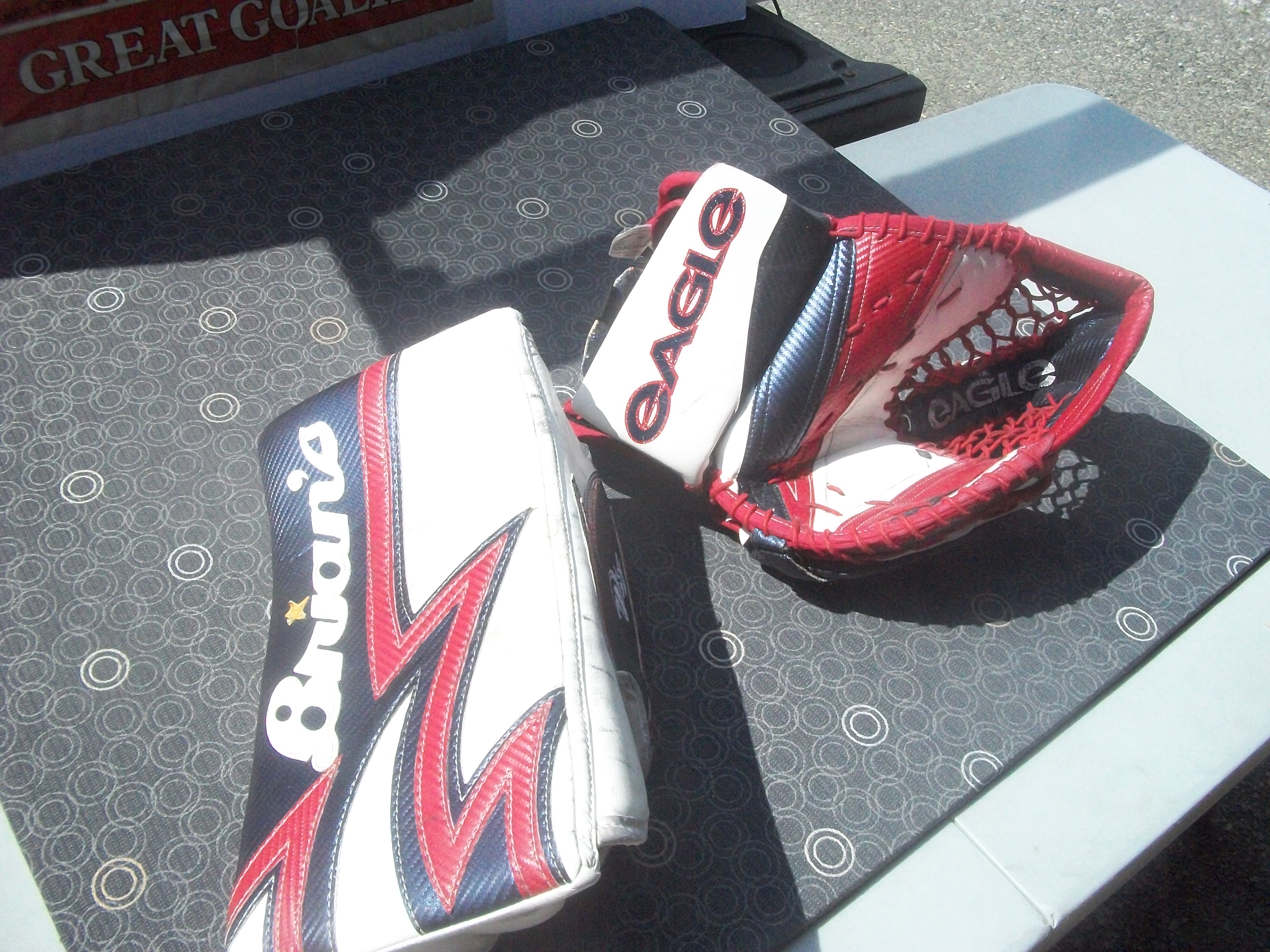 Used Brian's Regular DX2 Pro Eagle Sentry 3 Pro Stock White Blue/ Red ...