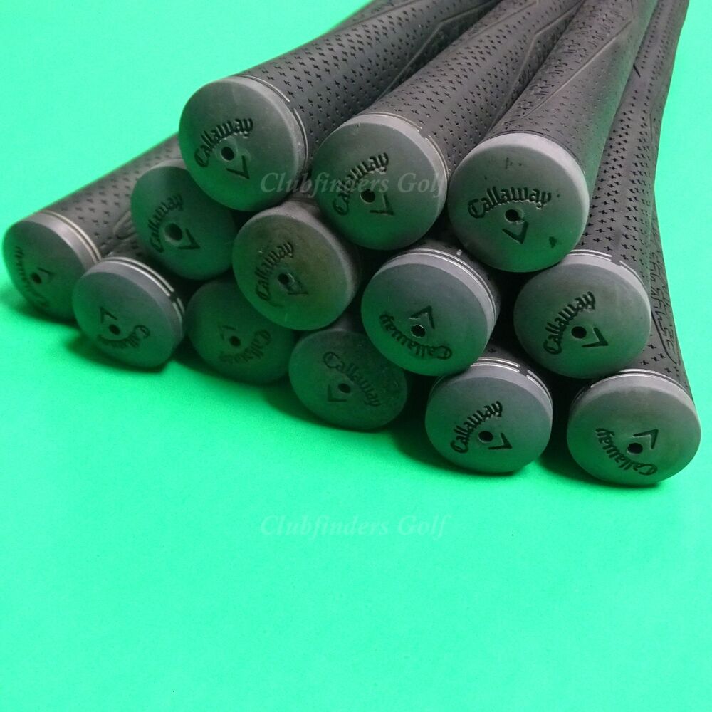 Callaway Grey/Black 58R Standard Pulled Iron/Wood Grips LOT OF 13 ...