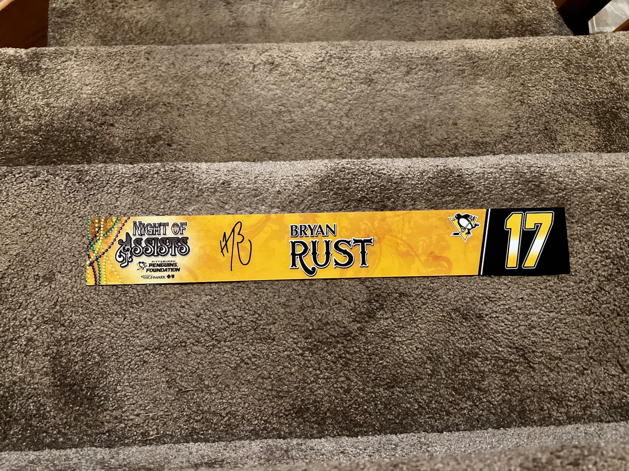 Bryan Rust Autographed Nameplate | SidelineSwap