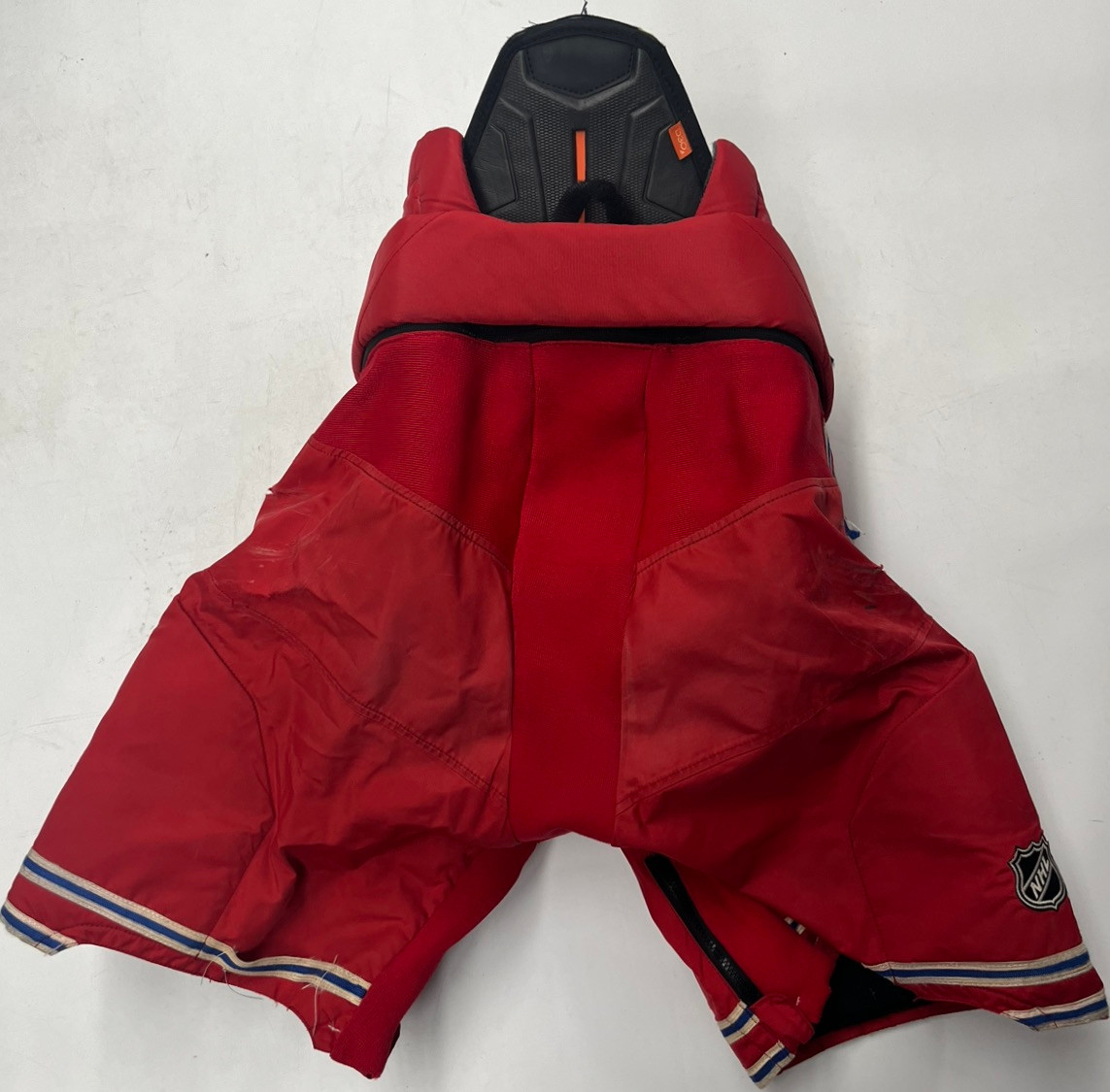 CCM HPTK CUSTOM PRO STOCK HOCKEY PANTS LARGE NEW YORK RANGERS NHL USED ...