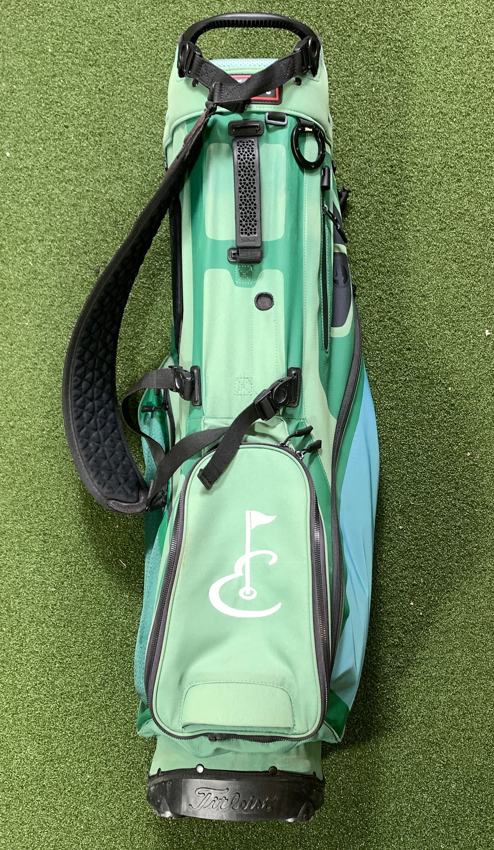 Titleist Players 4 Stand Bag Green 4-Way Divide Single Strap Golf Bag ...