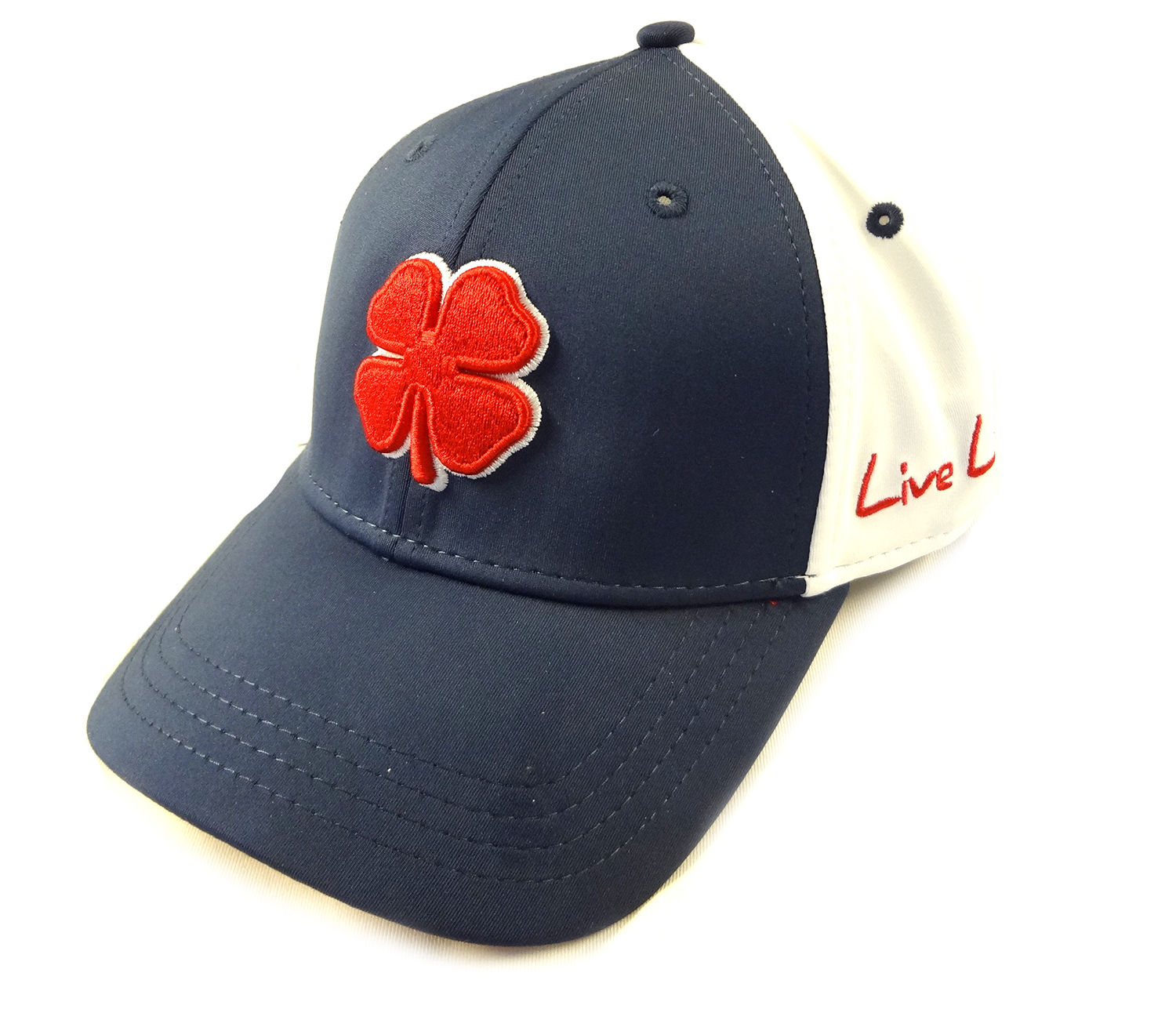 NEW Black Clover Live Lucky BC Style #70 Navy/White/Red Fitted S/M Hat ...