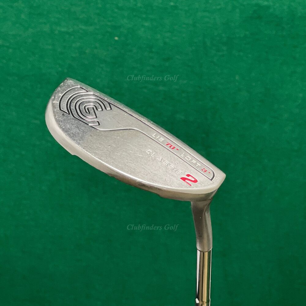 Cleveland Golf Classic 2 Milled Chrome 34" Heel-Shafted Putter Golf ...
