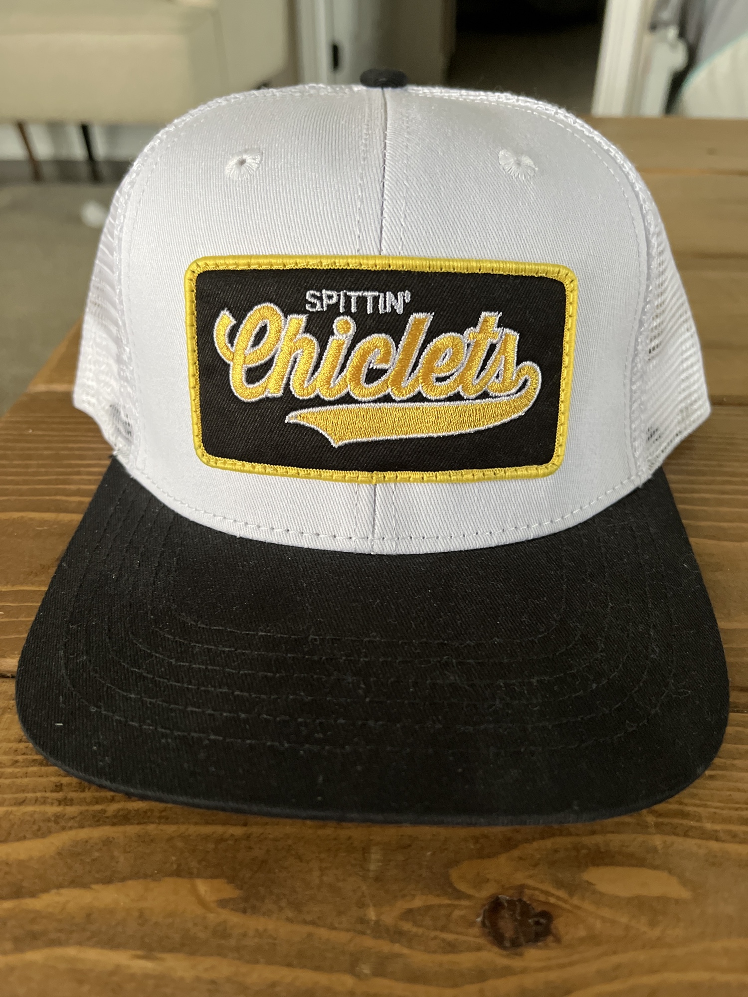Spitting chiclets snap back hat | SidelineSwap