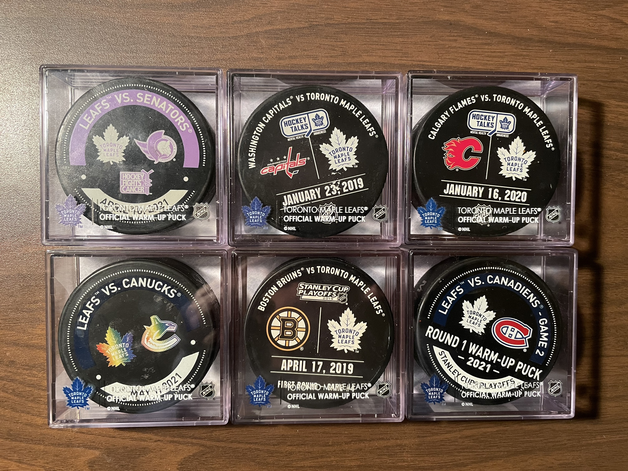 Toronto Maple Leafs Warm-Up Pucks | SidelineSwap