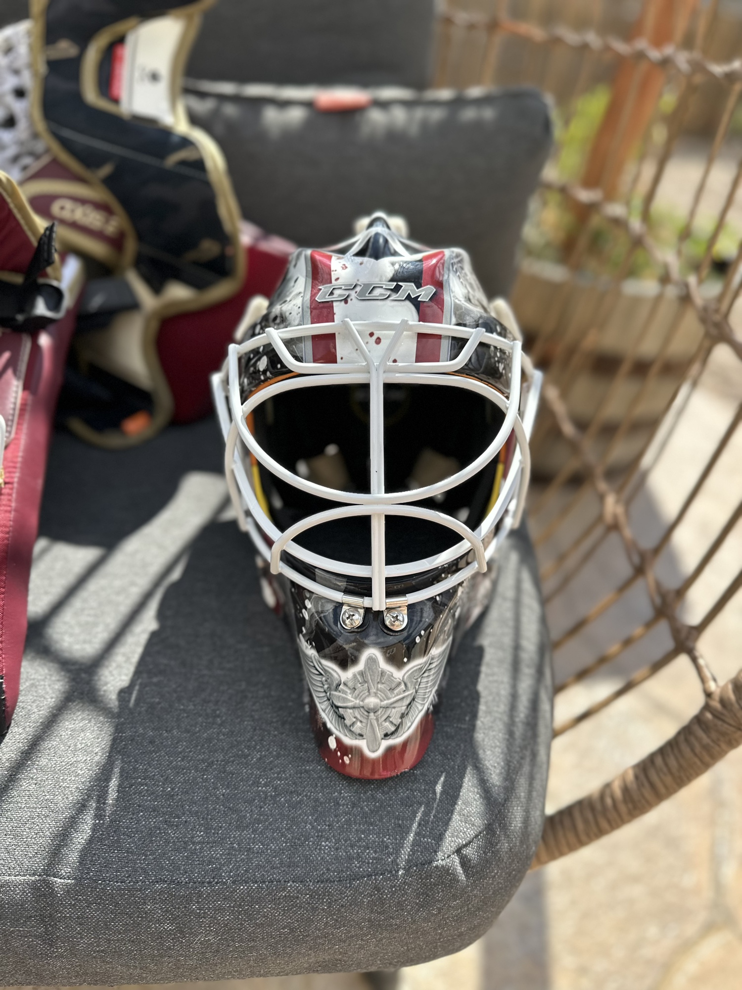Used CCM Pro Stock Axis Pro Goalie Mask | SidelineSwap