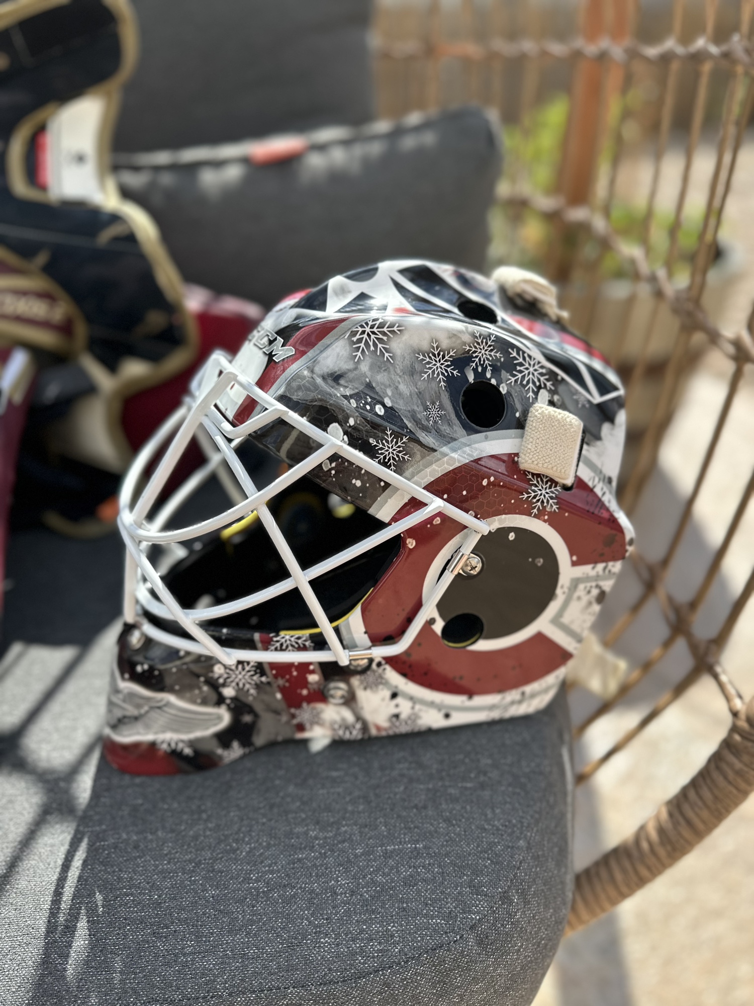 Used CCM Pro Stock Axis Pro Goalie Mask | SidelineSwap