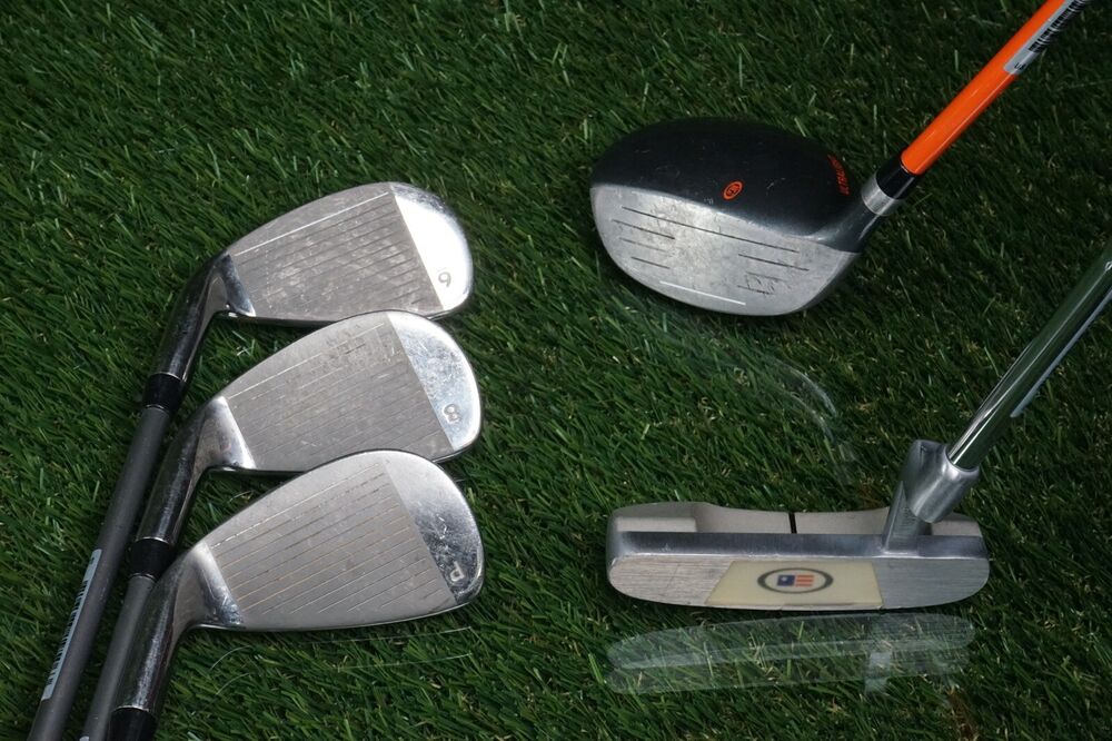 USKG ULTRALIGHT WT-20 3W, 6,8,P, PUTTER 5 CLUB SET FOR KIDS 51”-54 ...