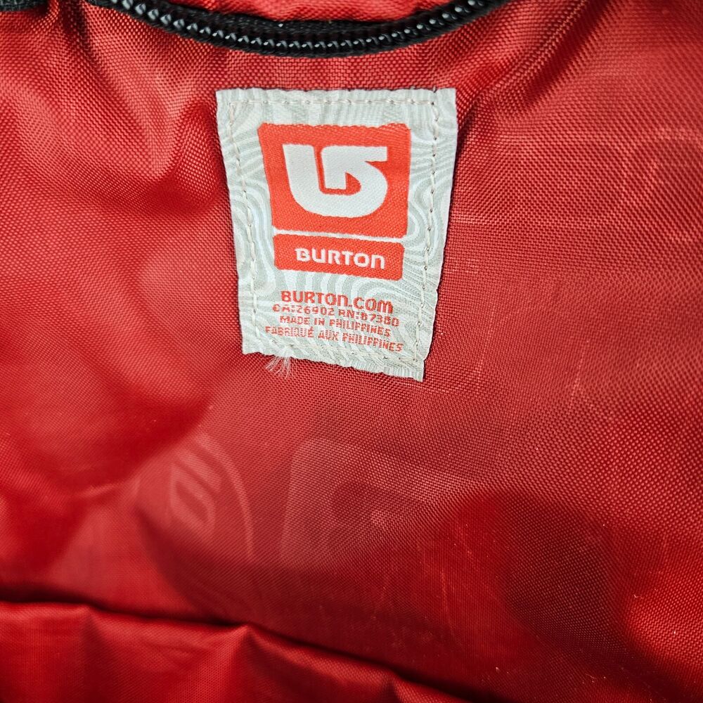 Burton Snowboards Red Black Multi Function Laptop Adjustable Strap ...