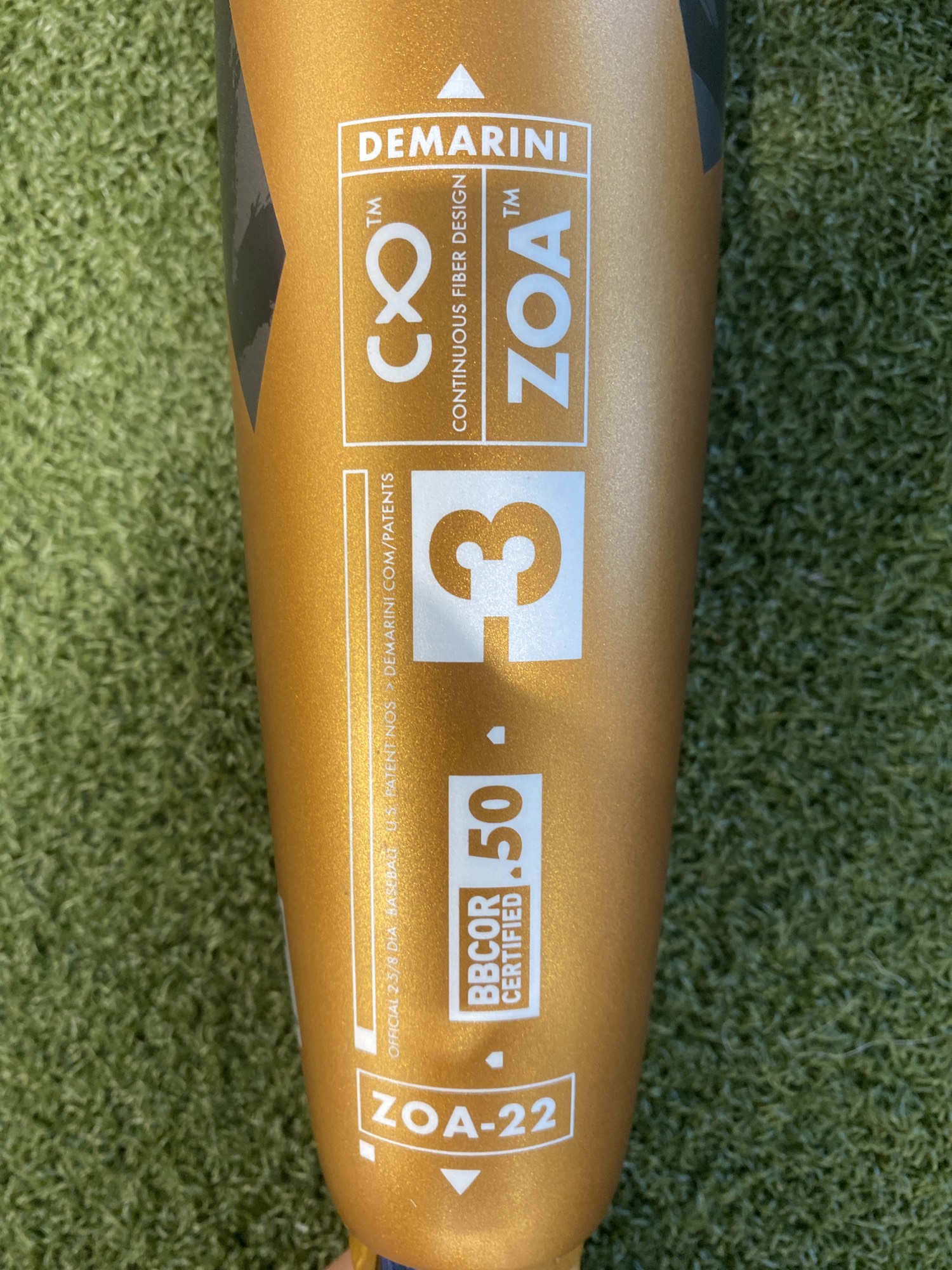 New BBCOR Certified 2023 DeMarini Zoa Composite Bat -3 30OZ 33 ...