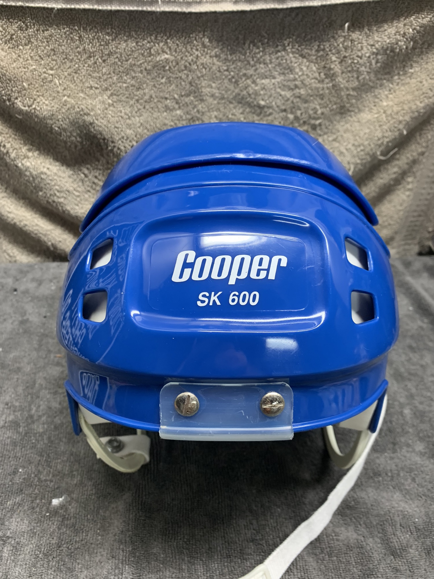VINTAGE BLUE COOPER SK600 HOCKEY HELMET ORIGINAL LOGOS | SidelineSwap
