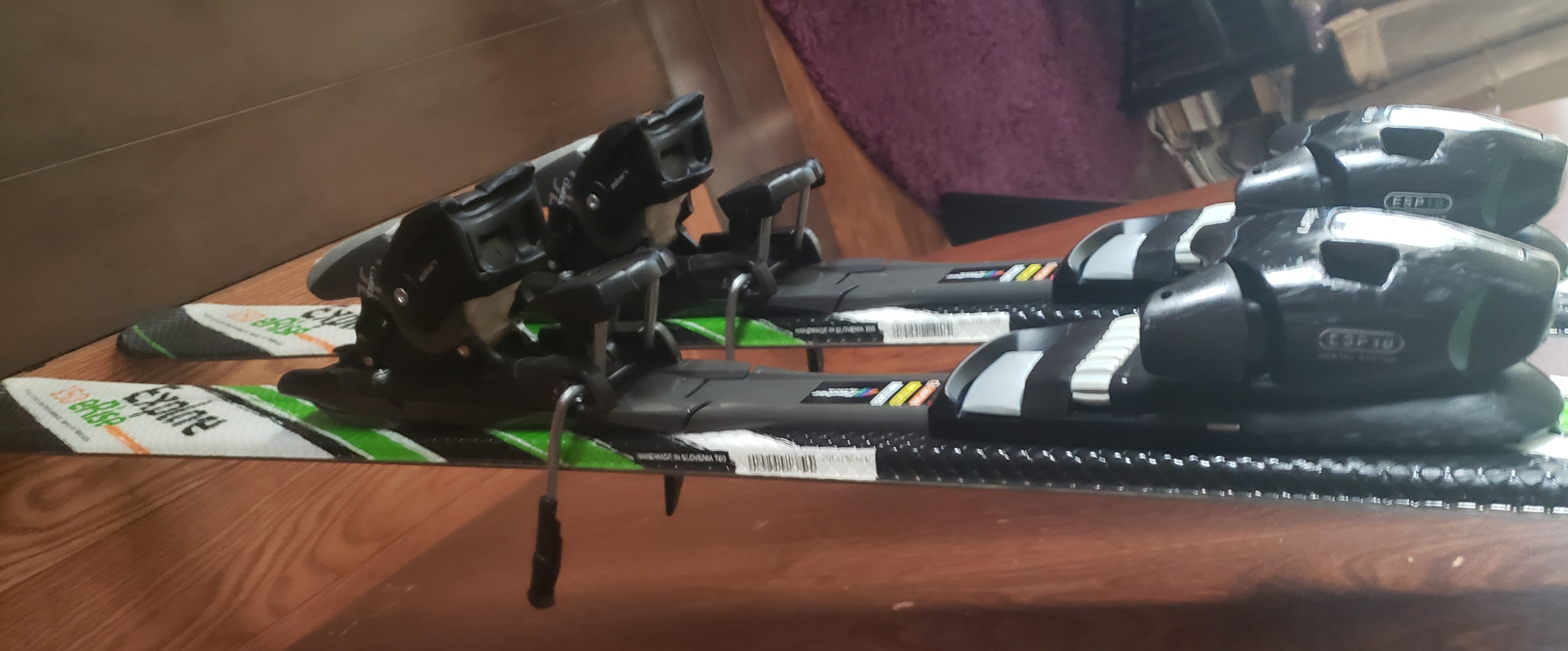 150cm Adult SKIS Elan EXPLORER e-RISE w/ELAN ESP10 BINDINGS *USED* GOOD ...