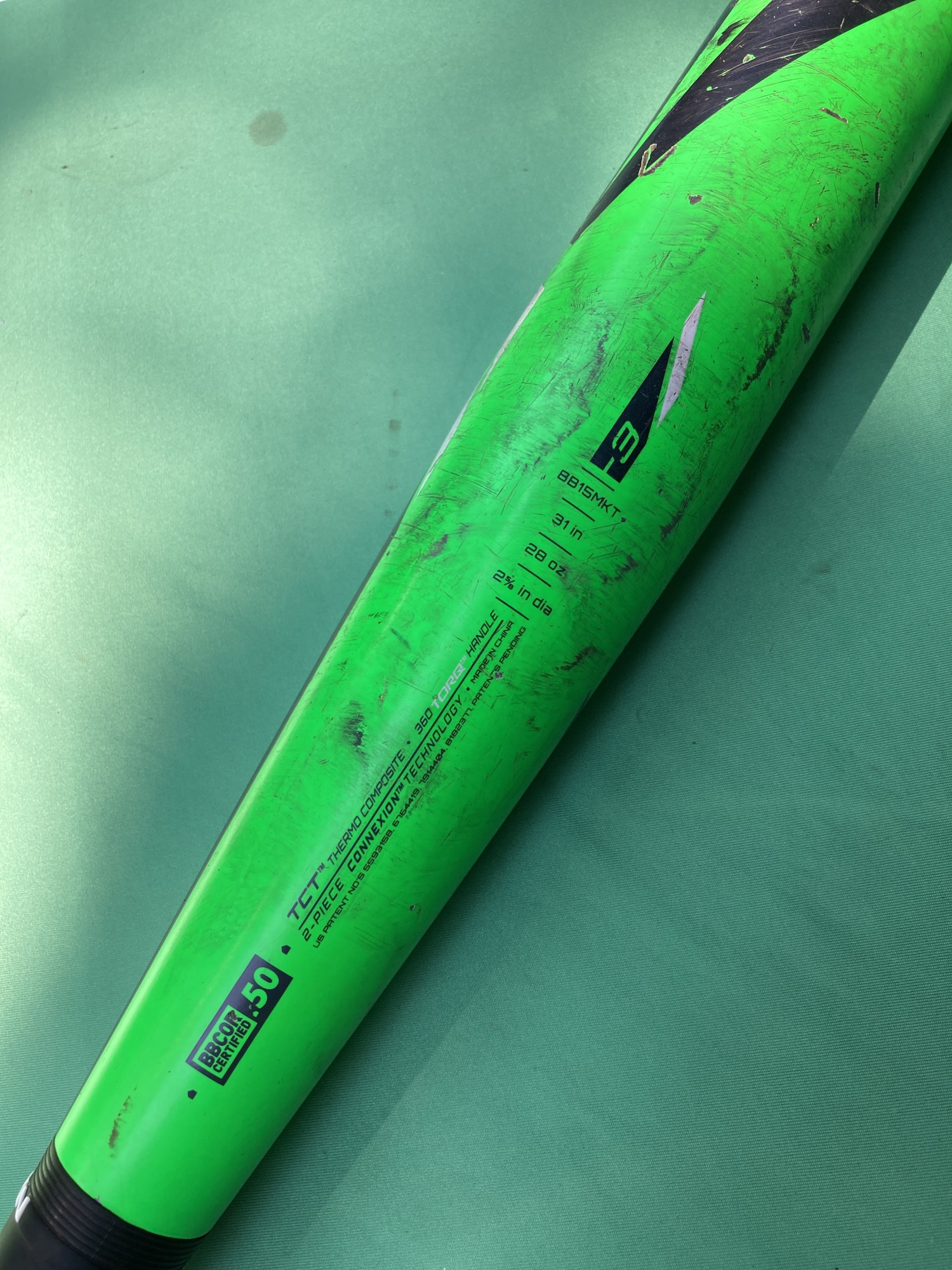 Used BBCOR Certified 2015 Easton Mako Torq Composite Bat -3 28OZ 31 ...