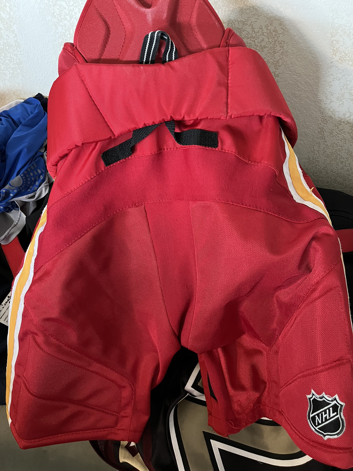 Pro stock Calgary Flames warrior hockey pants | SidelineSwap