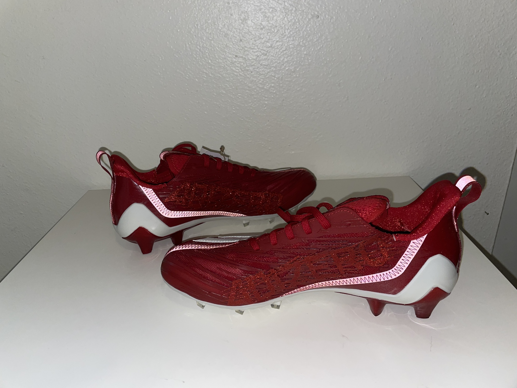 Adidas Men's Adizero Team Power Red Football Cleats GW5058 Size 9 New ...