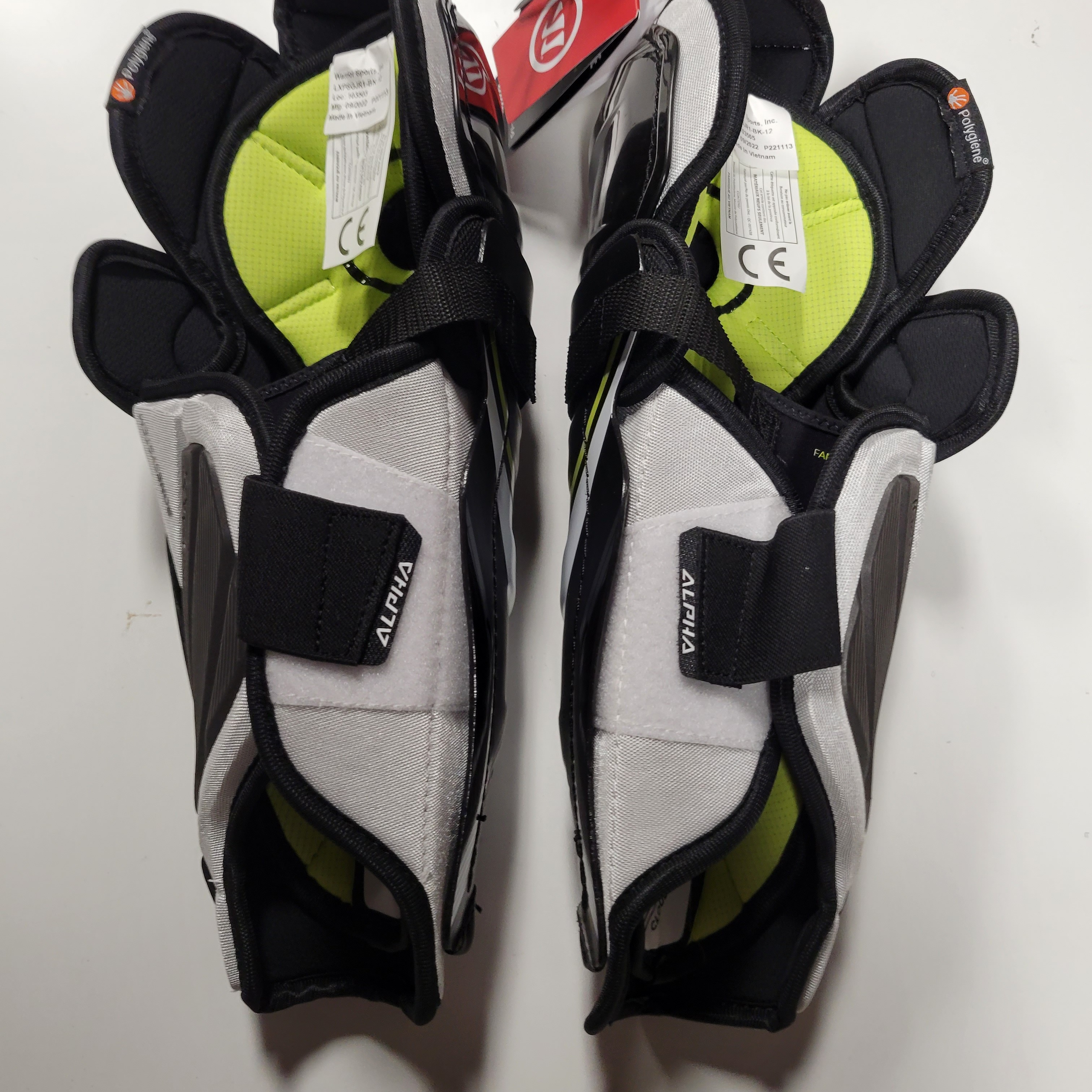 New Junior 12" Warrior Alpha LX Pro Hockey Shin Guards | SidelineSwap