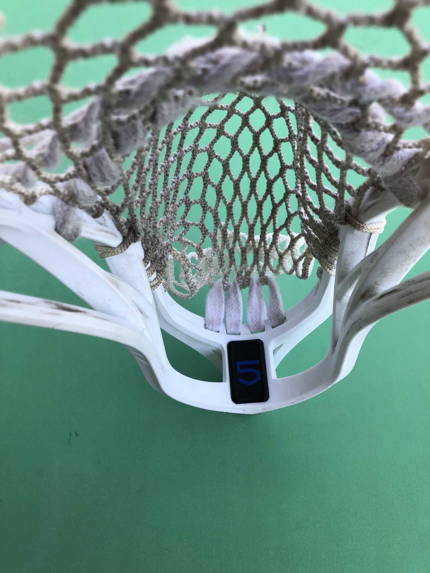 Used Warrior Evo 5 Strung Lacrosse Head (Custom Side Wall) | SidelineSwap