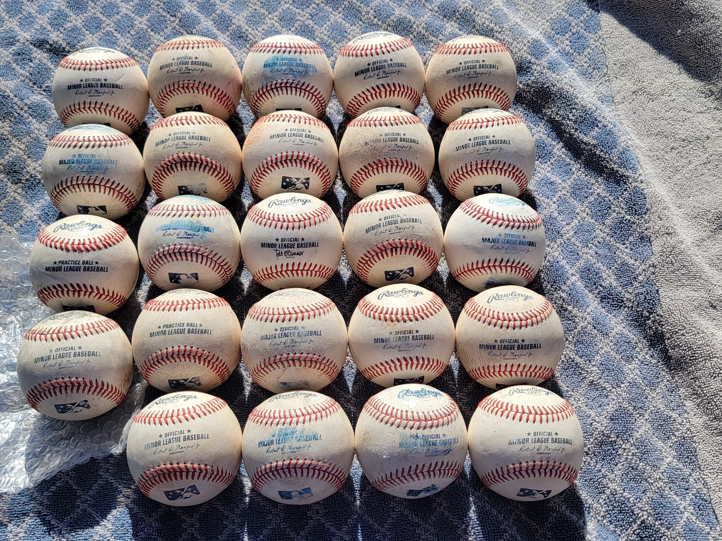 Used Rawlings Official Minor League Baseballs 24 Pack (2 Dozen ...