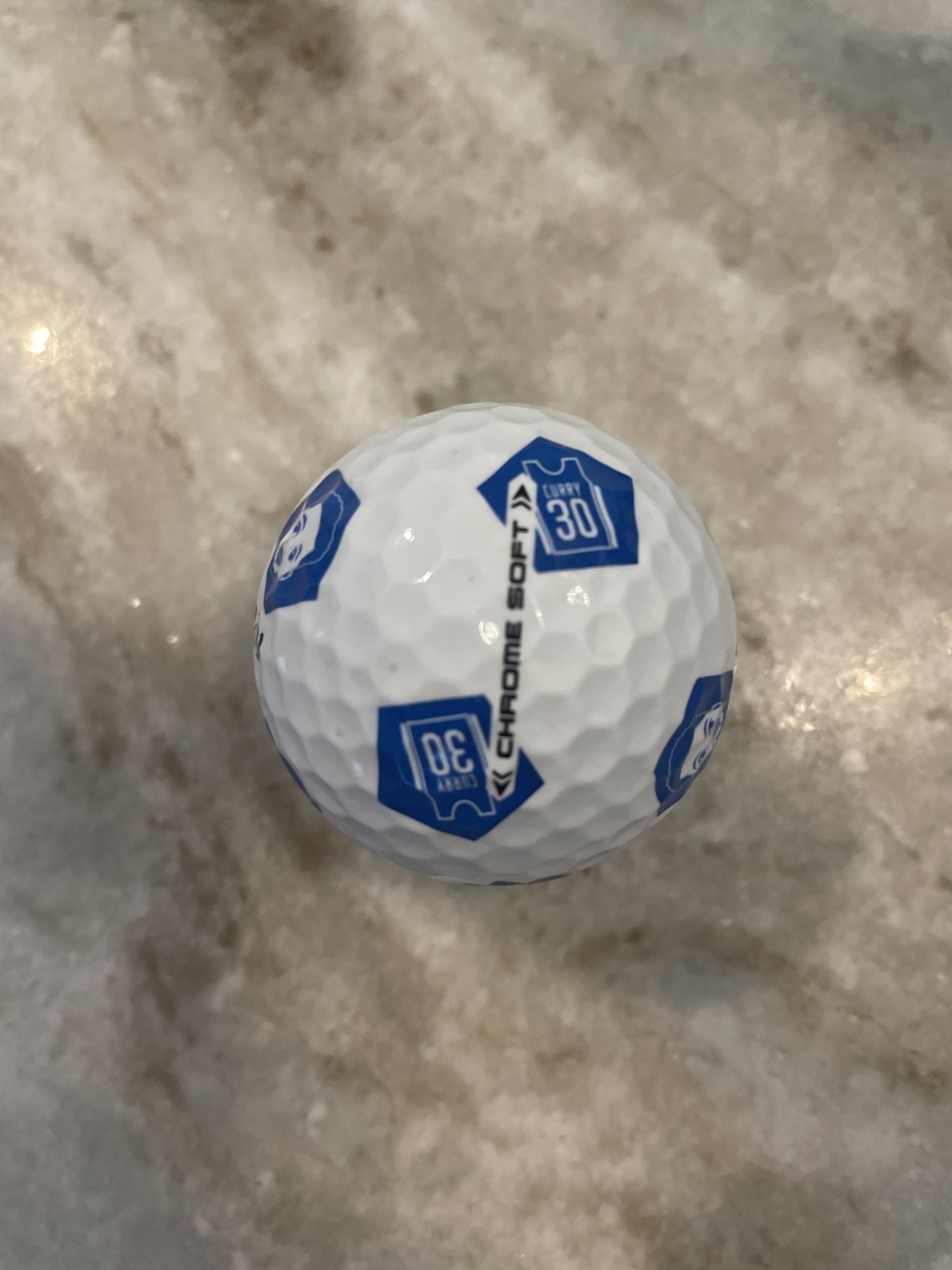 STEPH CURRY GOLF BALL New Callaway Single Ball Chrome Soft Balls ...