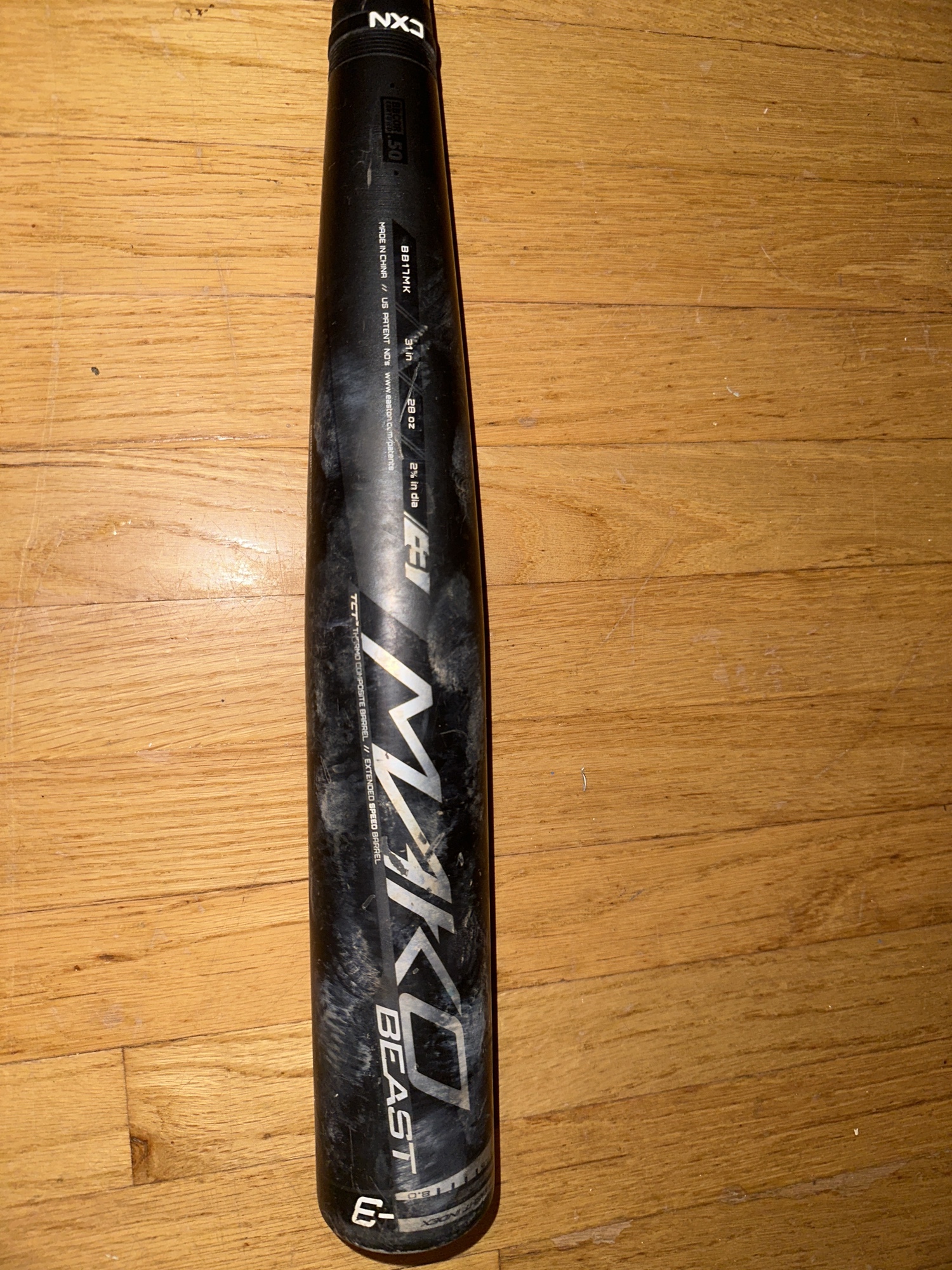 BBCOR Certified Composite (-3) 28 oz 31" 2017 Mako Beast Bat | SidelineSwap