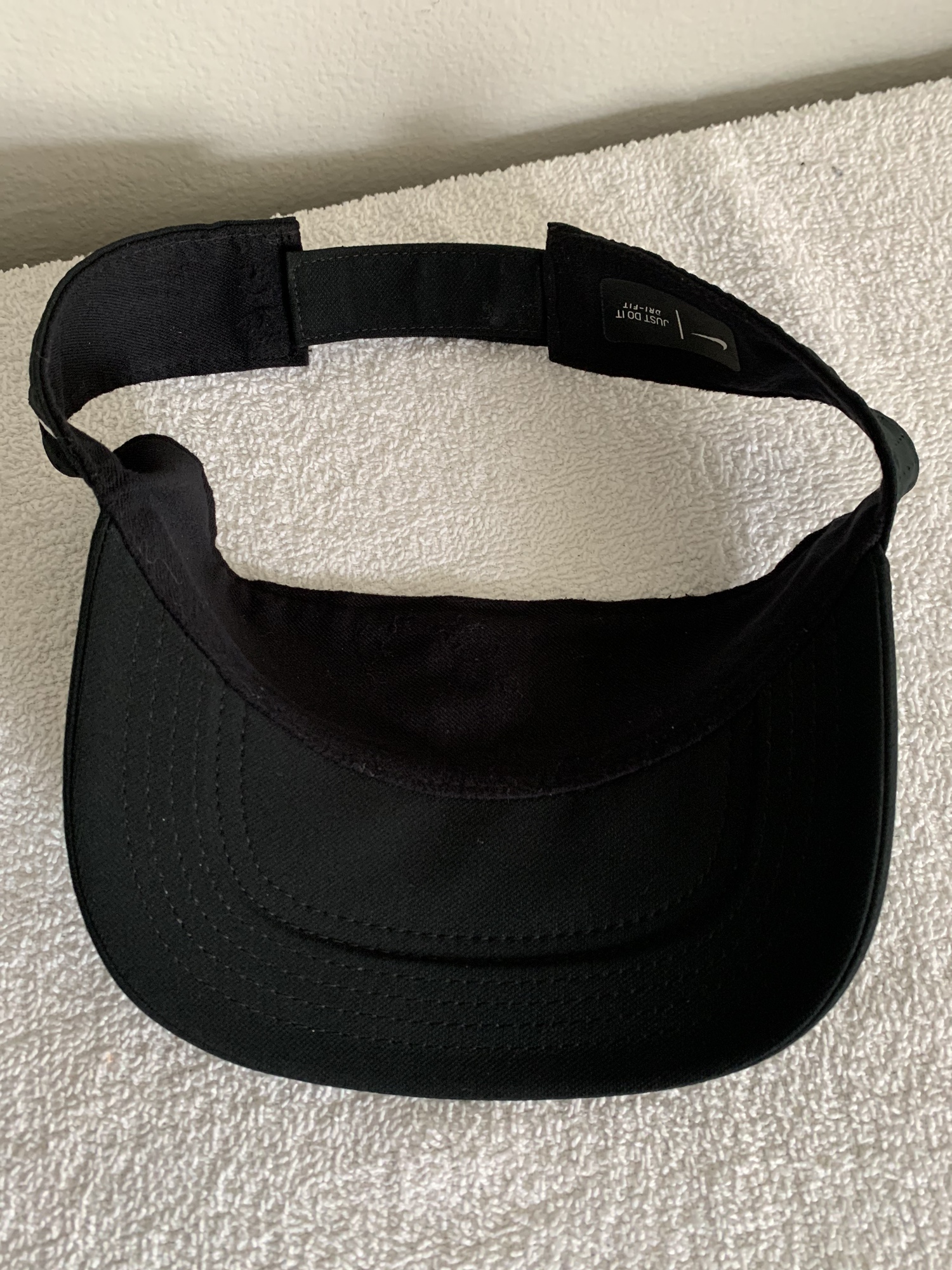 Nike Perfect Game PG Baseball Black Visor Hat Velcro back | SidelineSwap