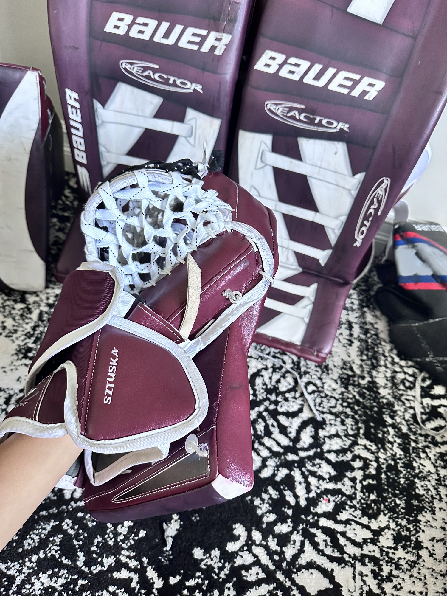 Bauer Reactor Graphics Pro Stock Mach Goalie Full Set | SidelineSwap