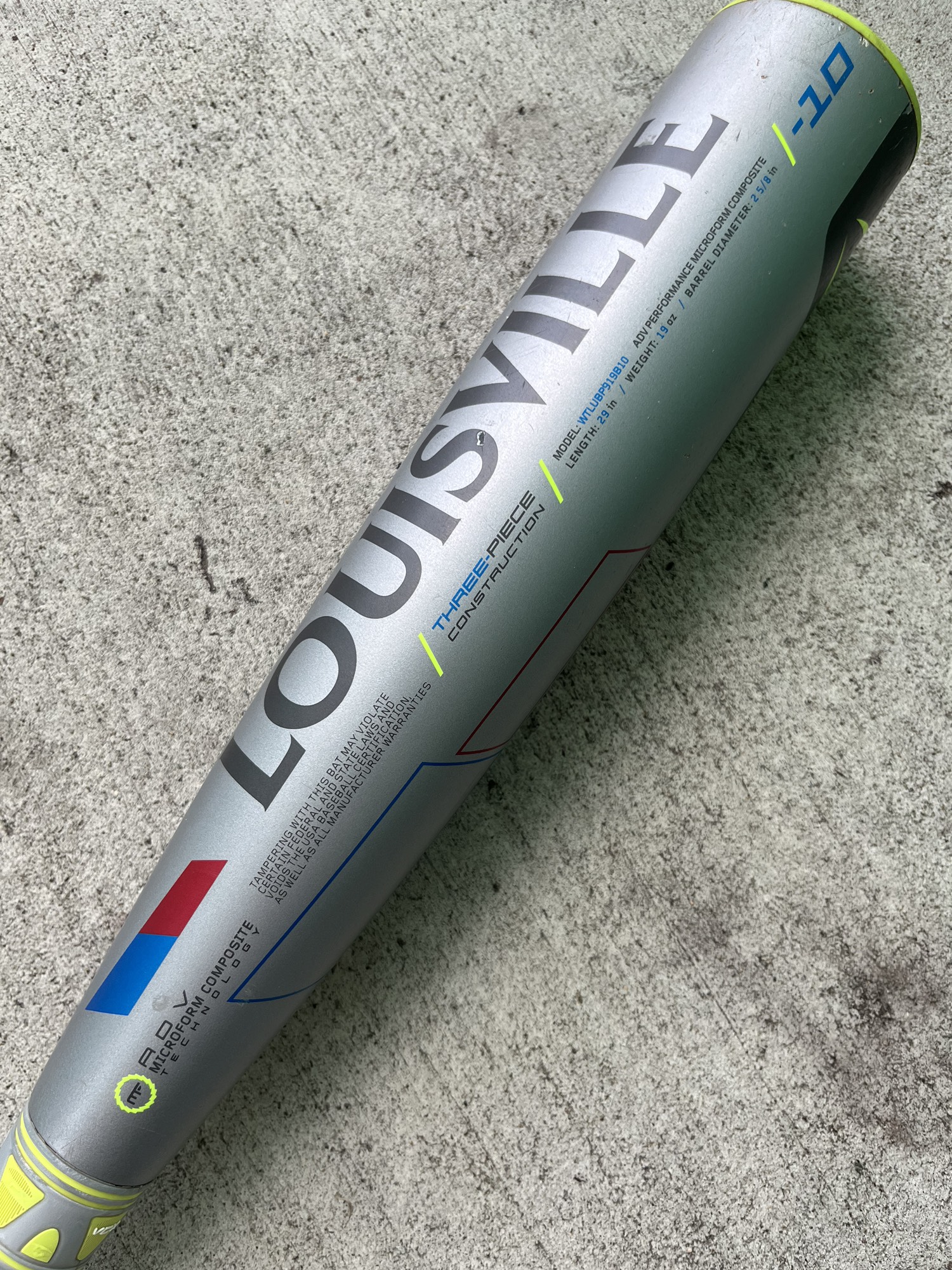 Used USABat Certified Louisville Slugger Prime 919 Composite Bat -10 ...