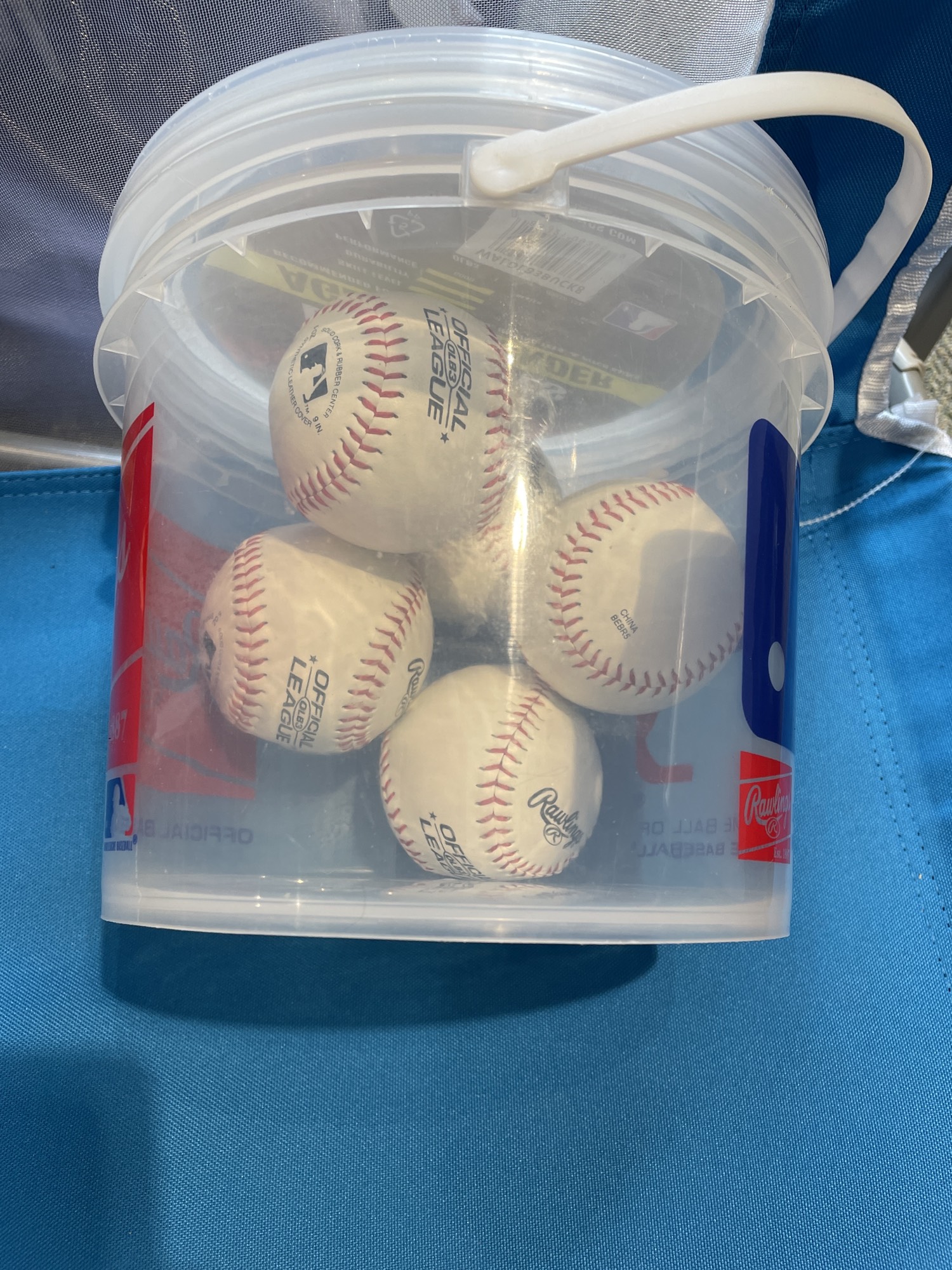 Used Rawlings Ball Bucket (5 balls) | SidelineSwap
