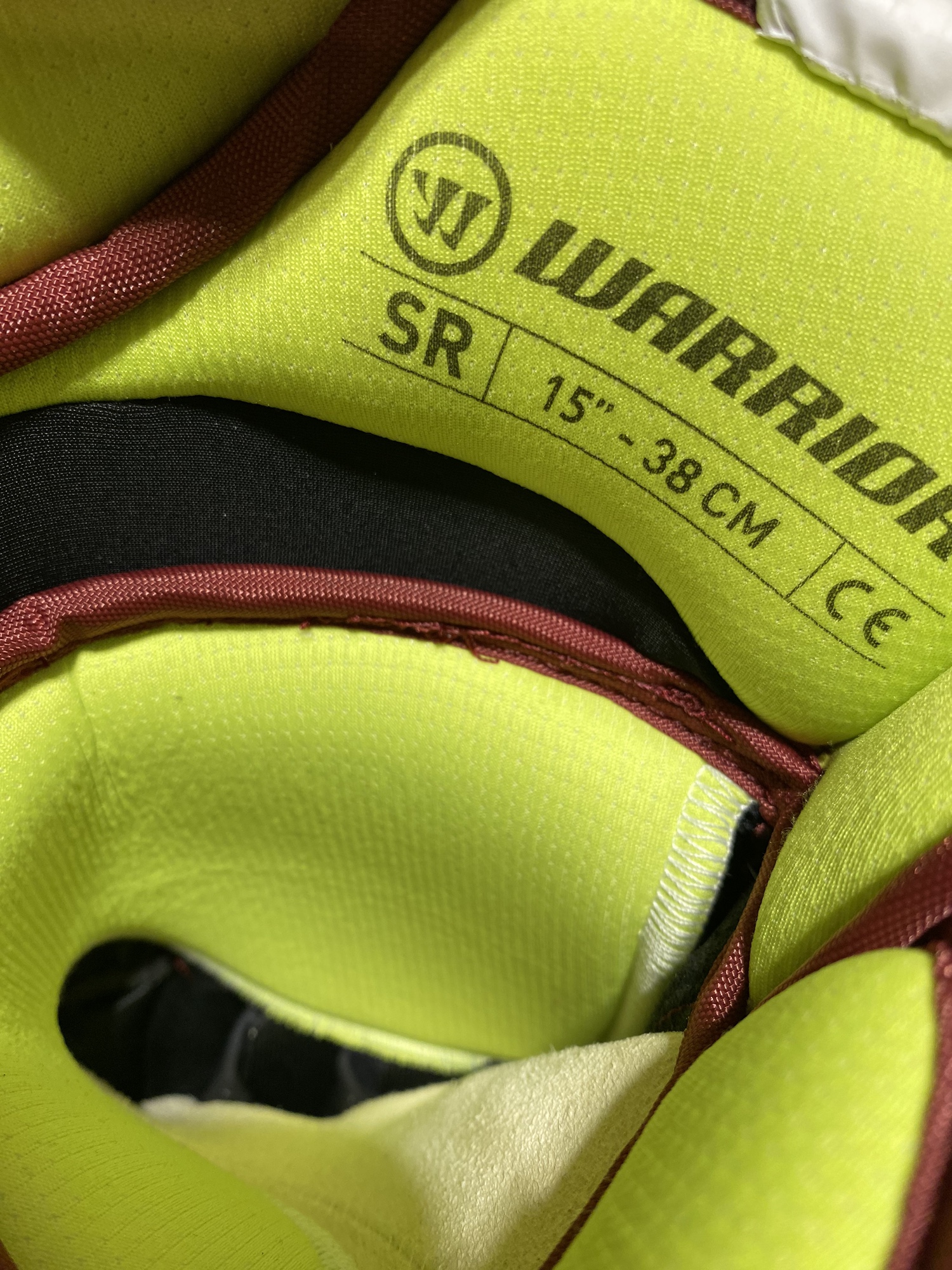 New Warrior 15" Alpha Pro Gloves Maroon | SidelineSwap