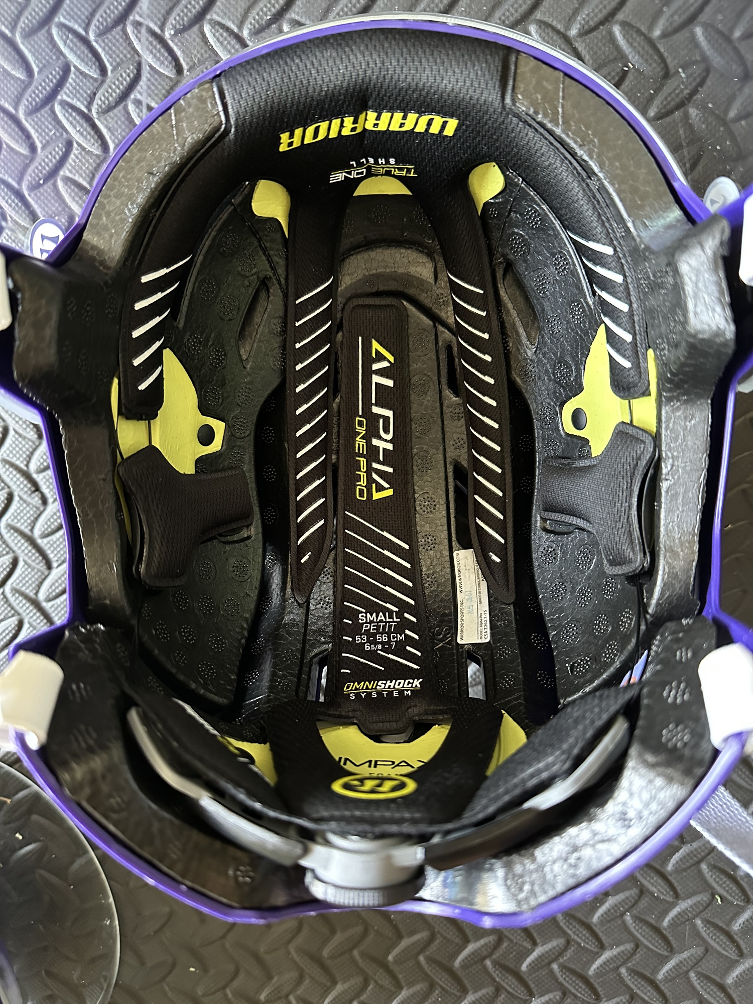 Small Warrior Alpha One Pro Helmet Solar Bears Pro Stock | SidelineSwap